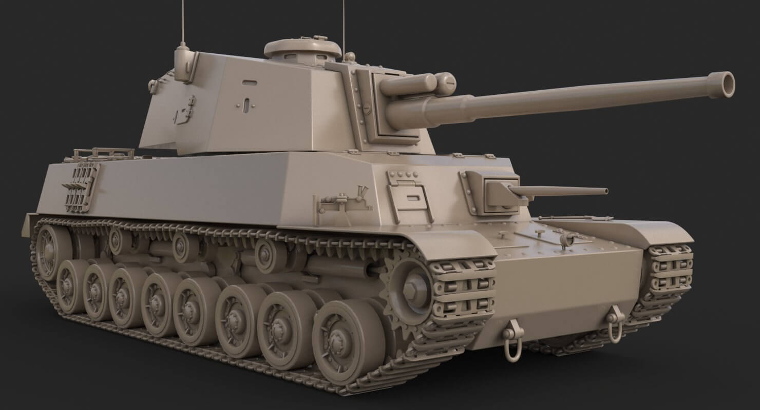 Tank Type 5 Chi-Ri Japan 3D Model by Mak21