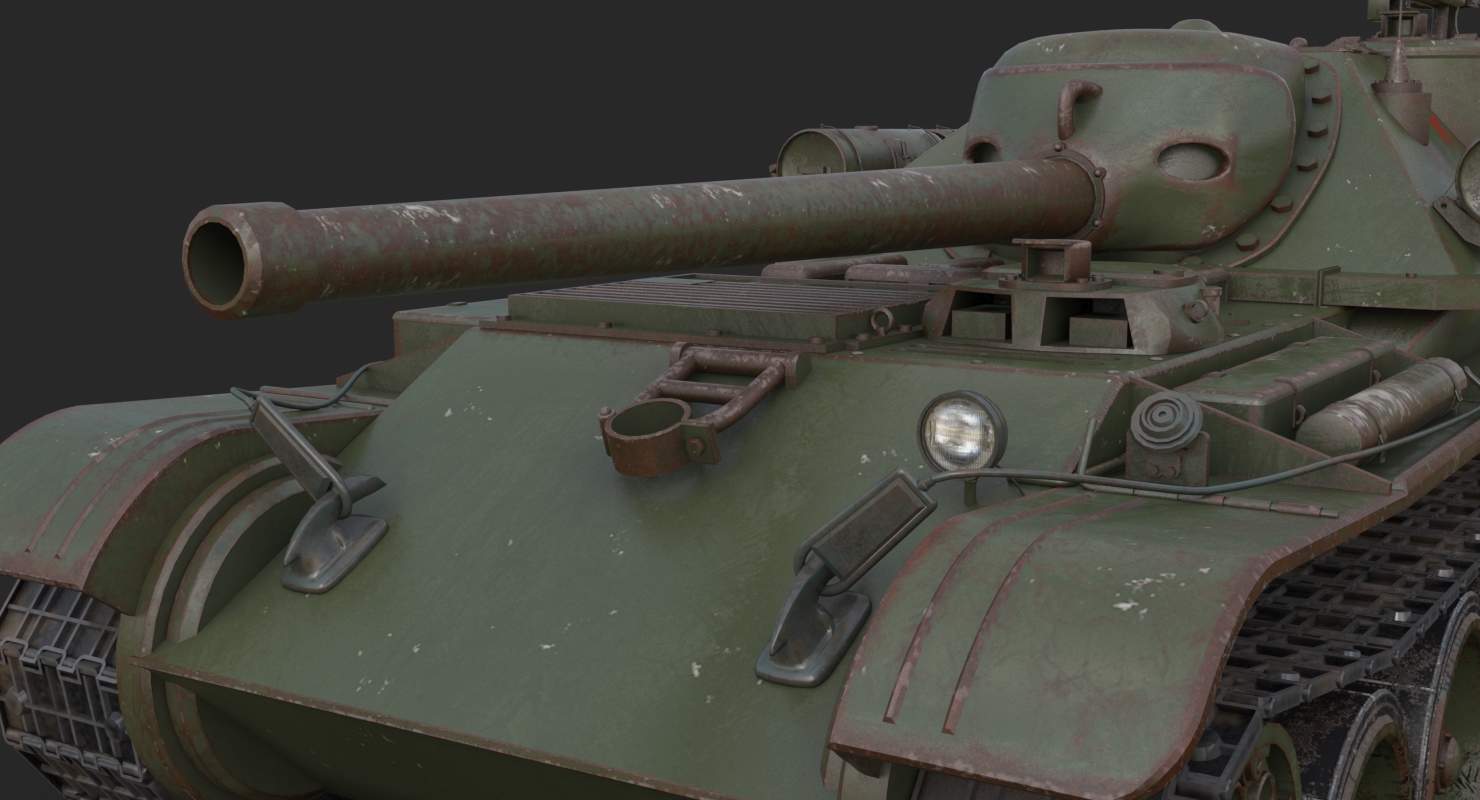 Tank Uralmash SU 101 Russian (Mental Ray) - 3D Model by Mak21
