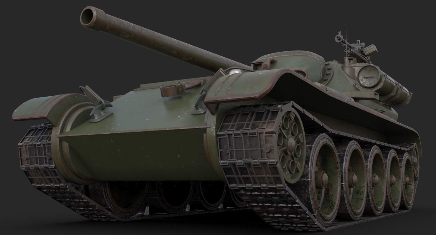 Tank Uralmash SU 101 Russian (Mental Ray) - 3D Model by Mak21