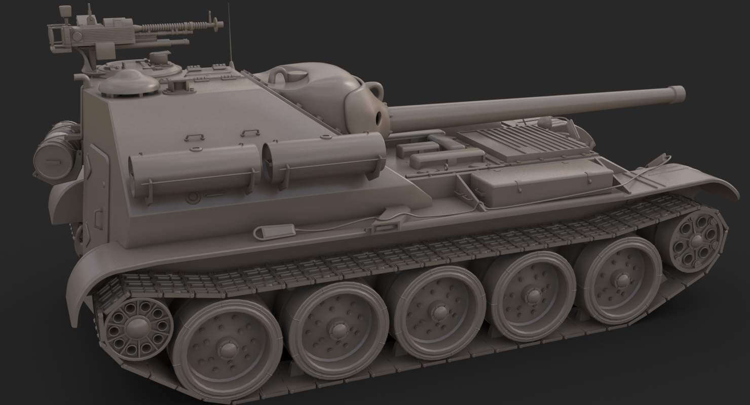 Tank Uralmash SU 101 Russian (Mental Ray) - 3D Model by Mak21