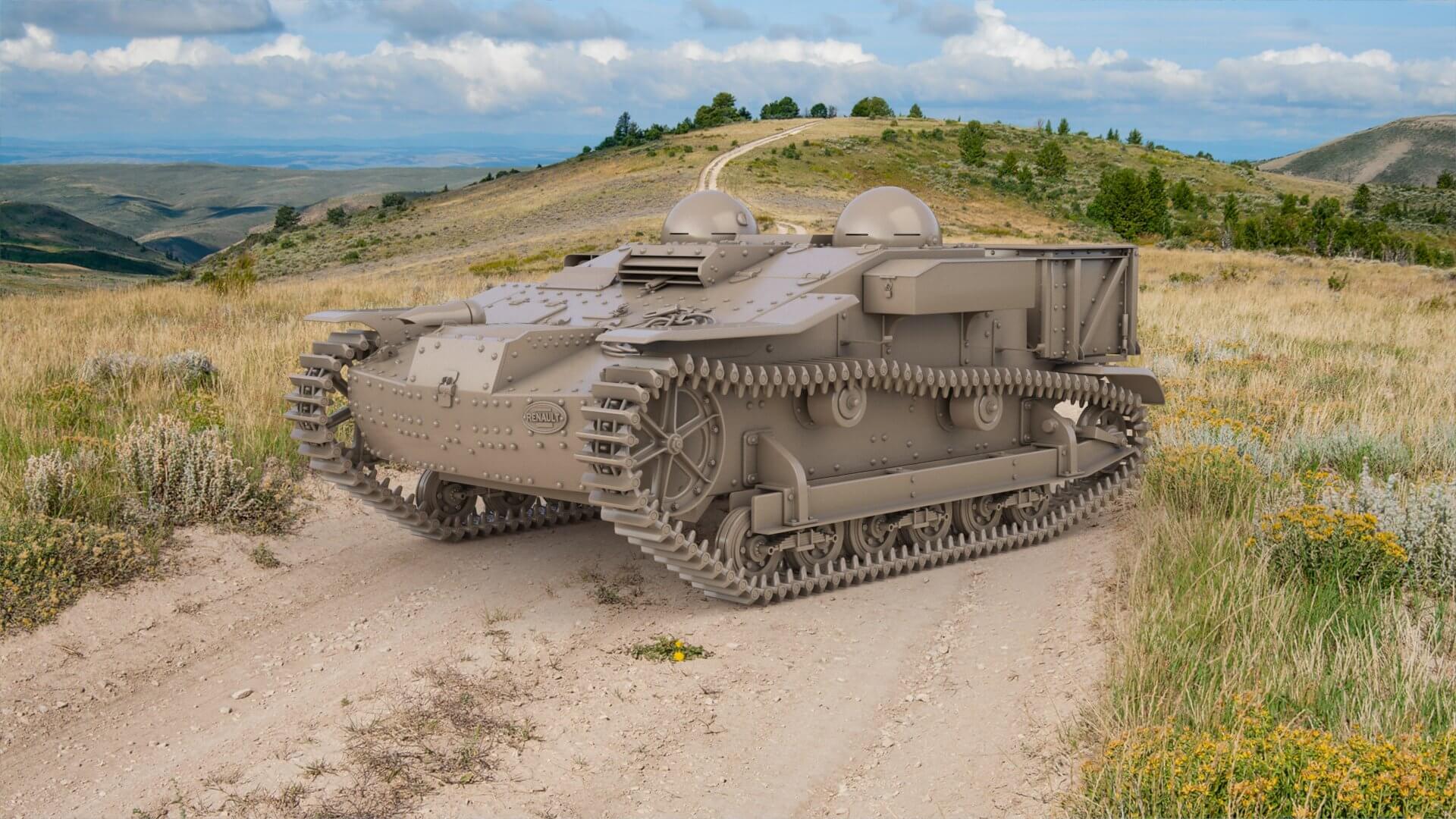 UE Tractor Clay (V-Ray) 3D Model by Mak21