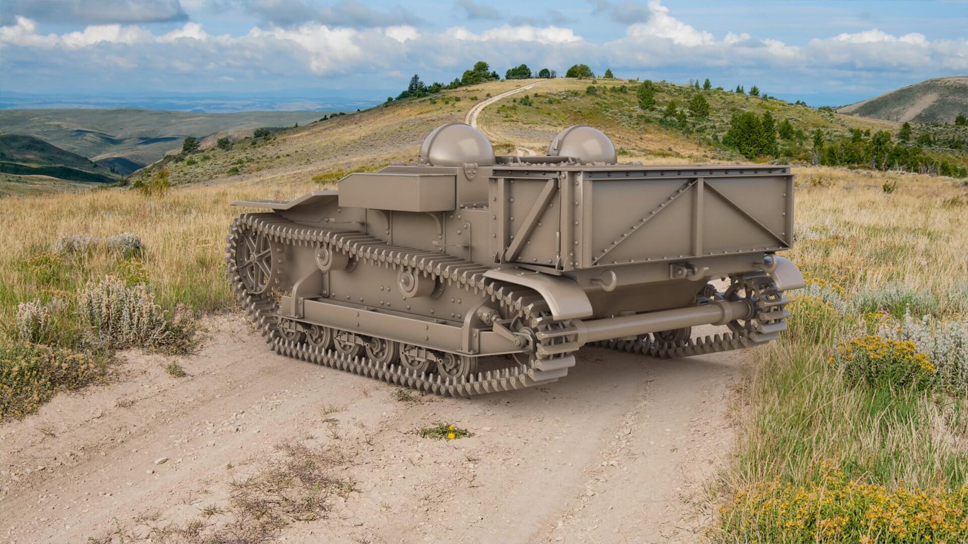 UE Tractor Clay (V-Ray) 3D Model by Mak21