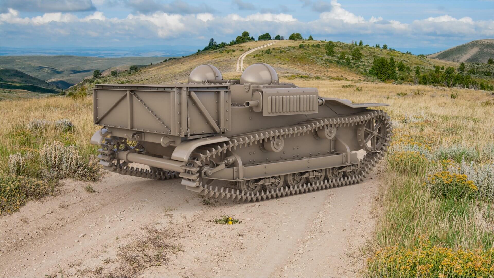 UE Tractor Clay (V-Ray) 3D Model by Mak21