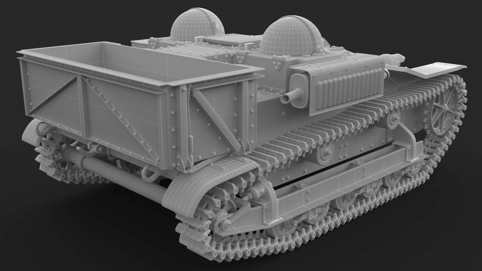 UE Tractor Clay (V-Ray) 3D Model by Mak21