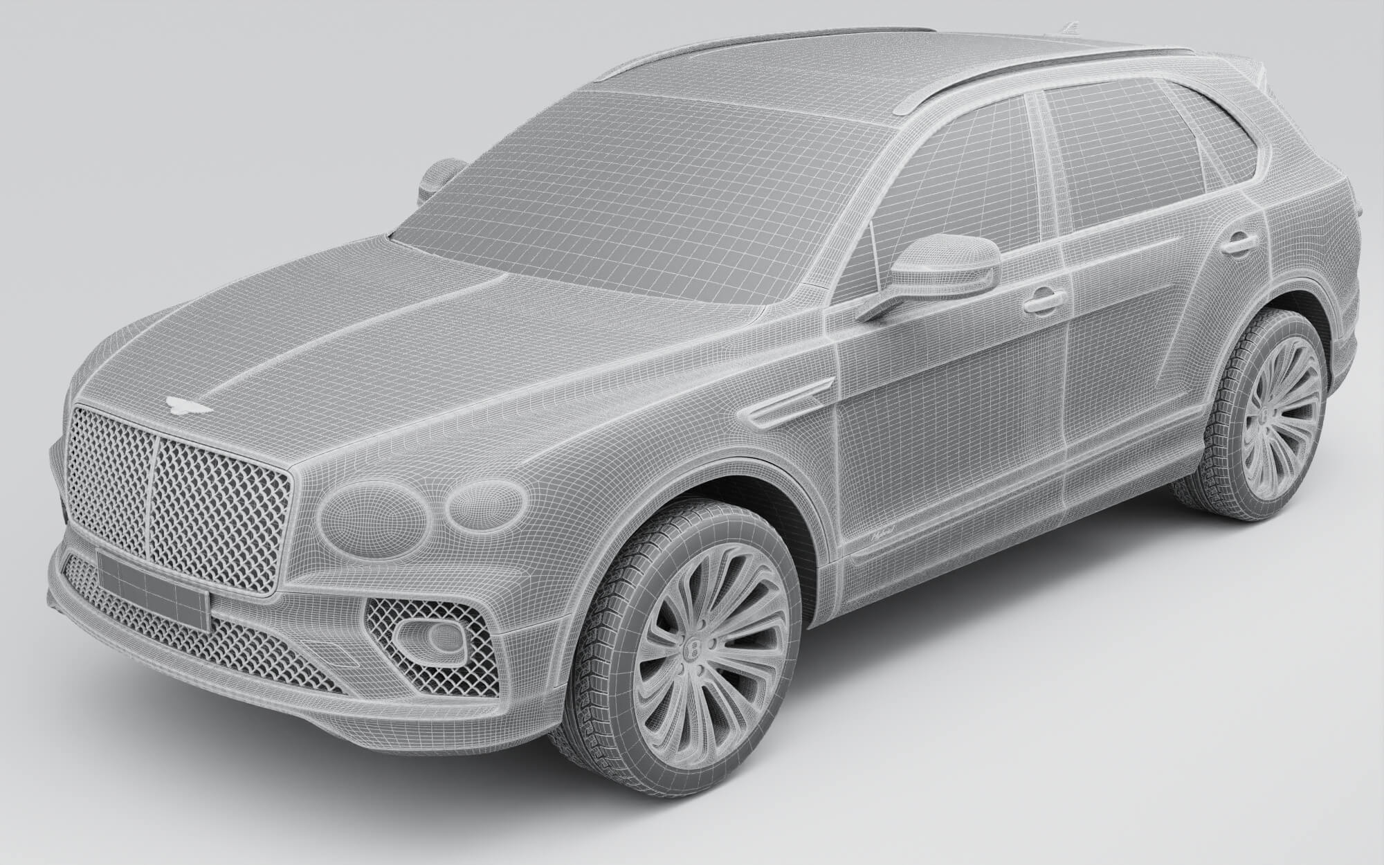 Bentley Bentayga Hybrid 3D Model by makeL