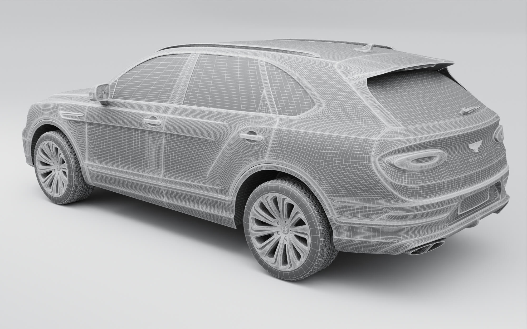 Bentley Bentayga Hybrid 3D Model by makeL