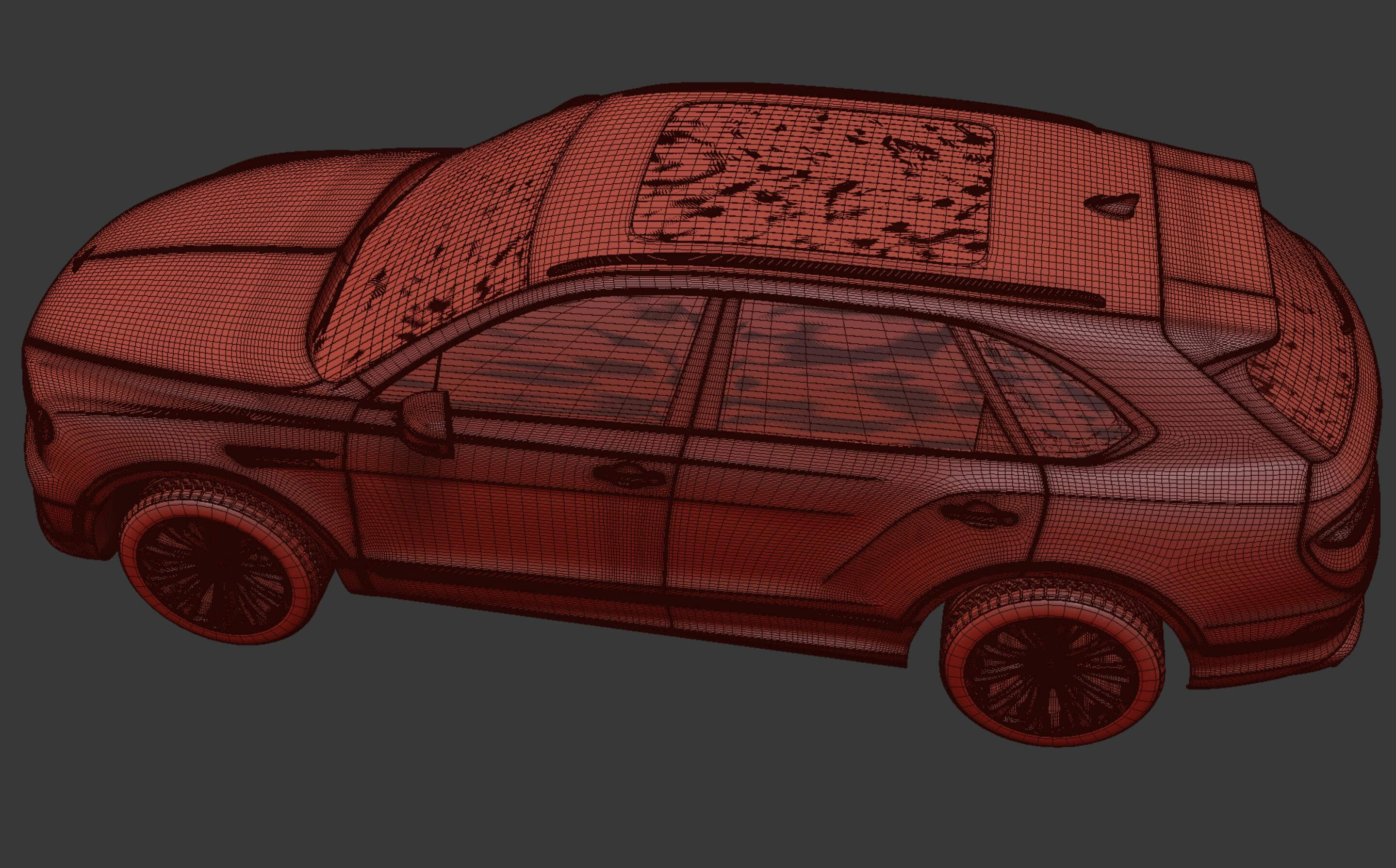 Bentley Bentayga Hybrid 3D Model by makeL