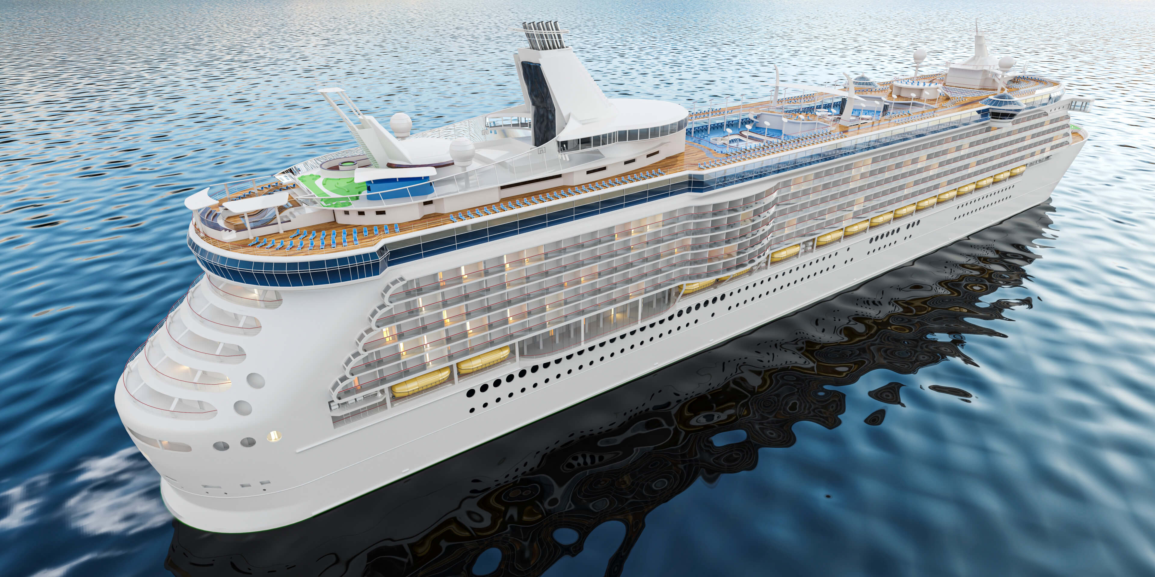 Cruise Ship 3D Model by makeL