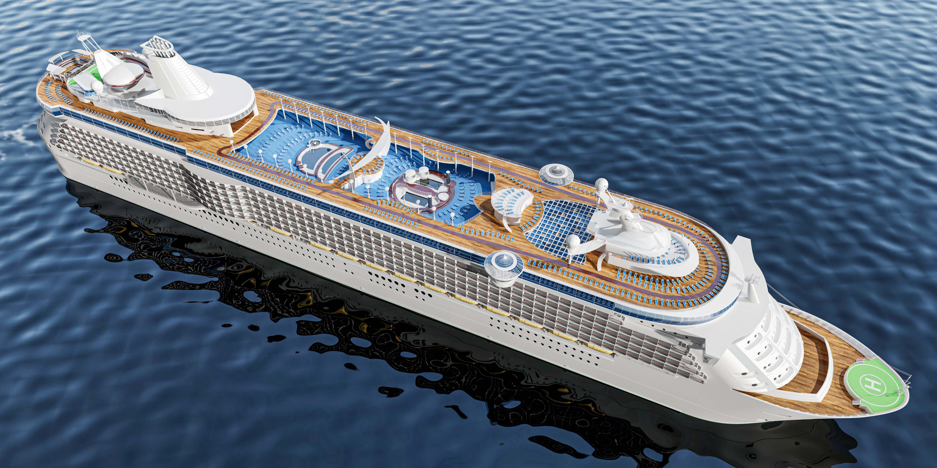 Cruise Ship 3D Model by makeL