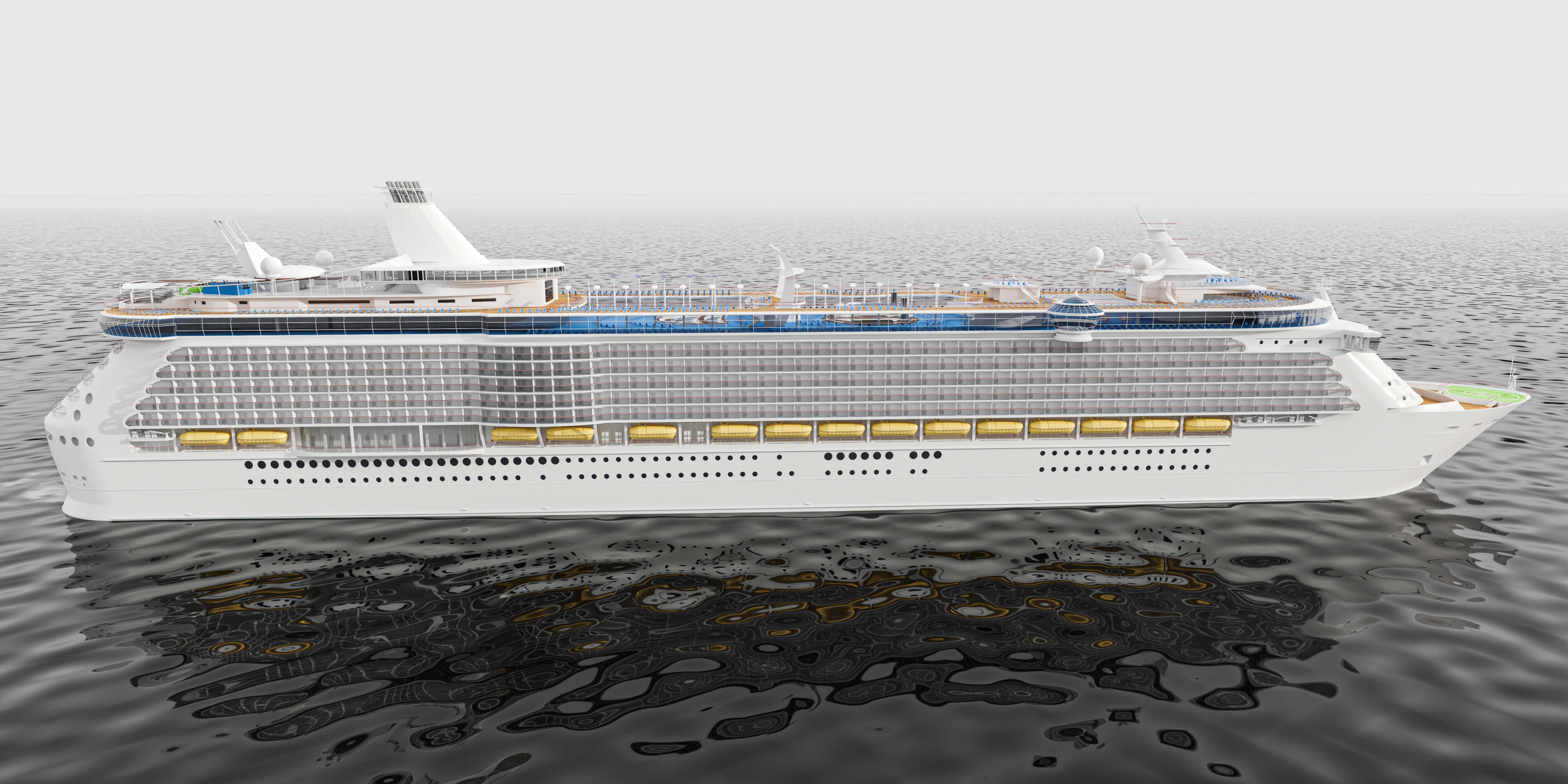 Cruise Ship 3D Model by makeL