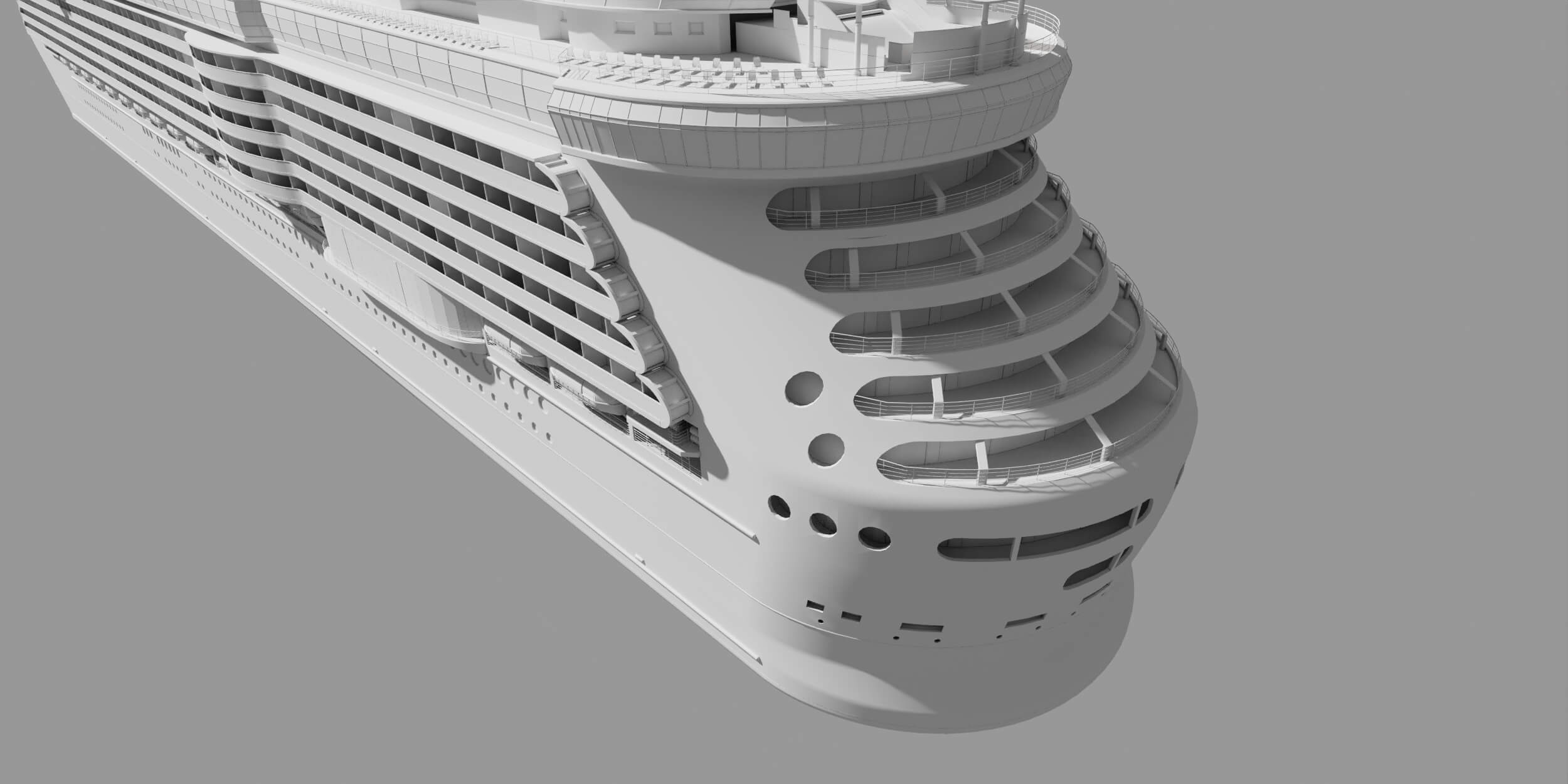 Cruise Ship 3D Model by makeL