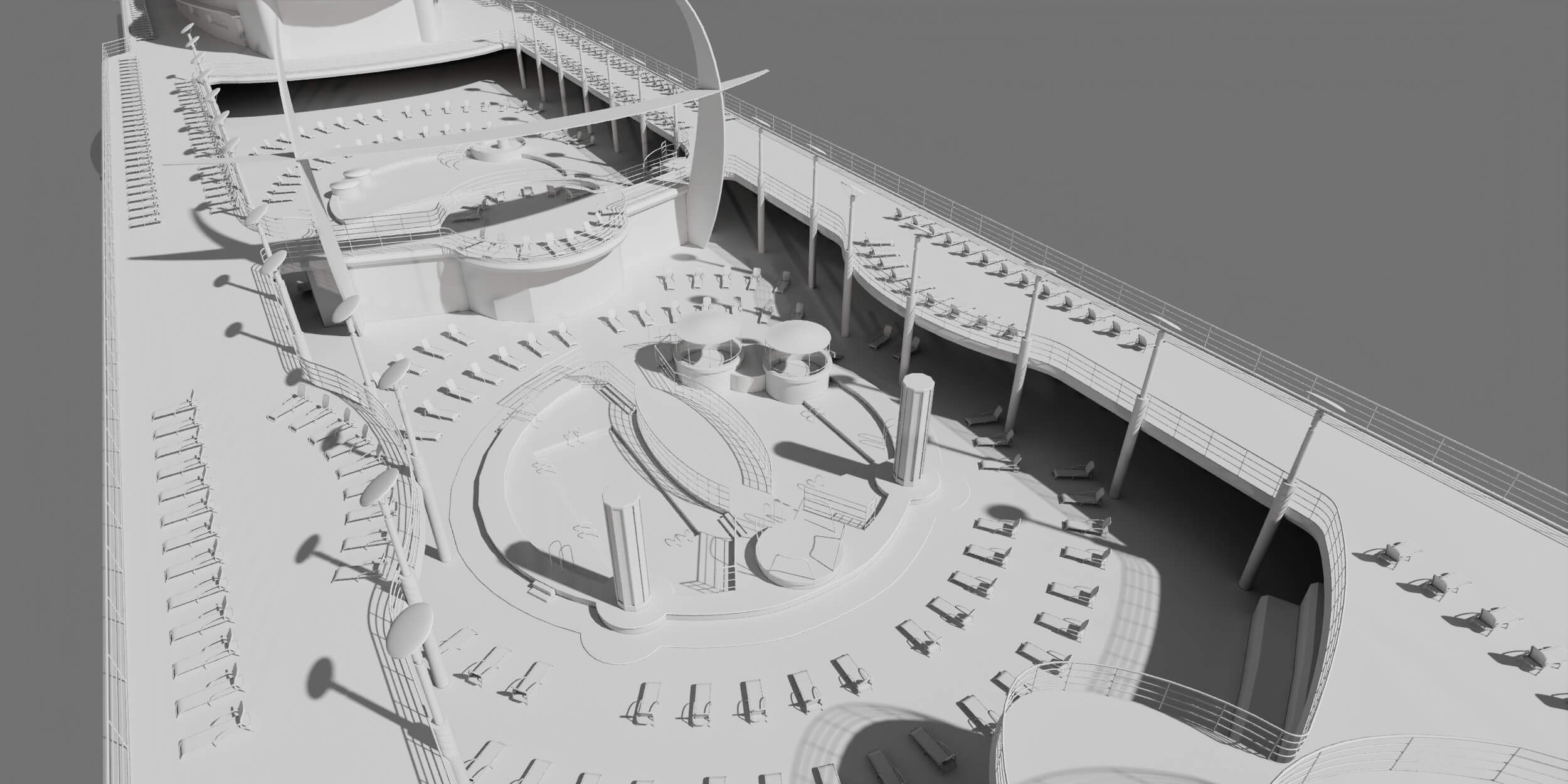 Cruise Ship 3D Model by makeL