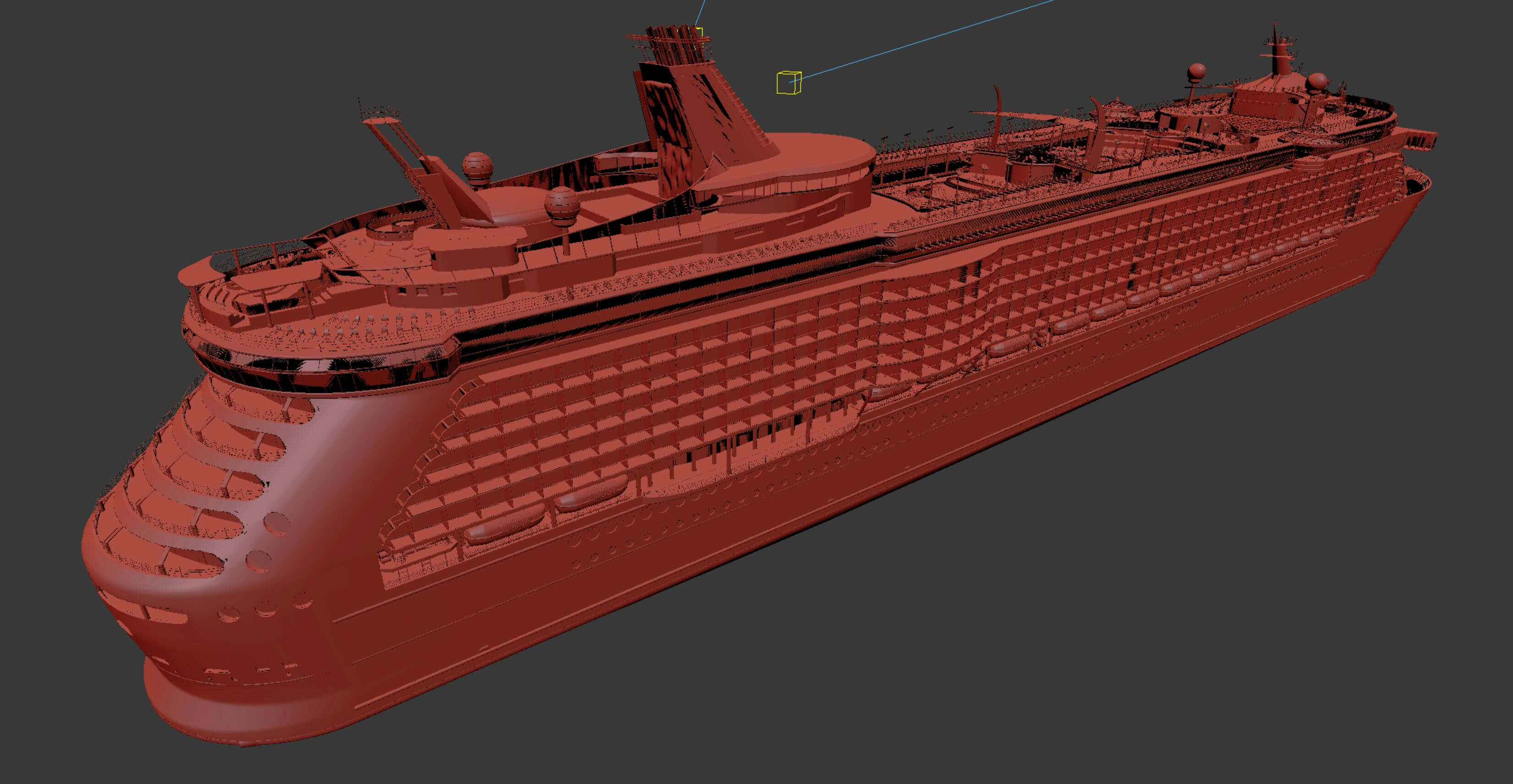 Cruise Ship 3D Model by makeL