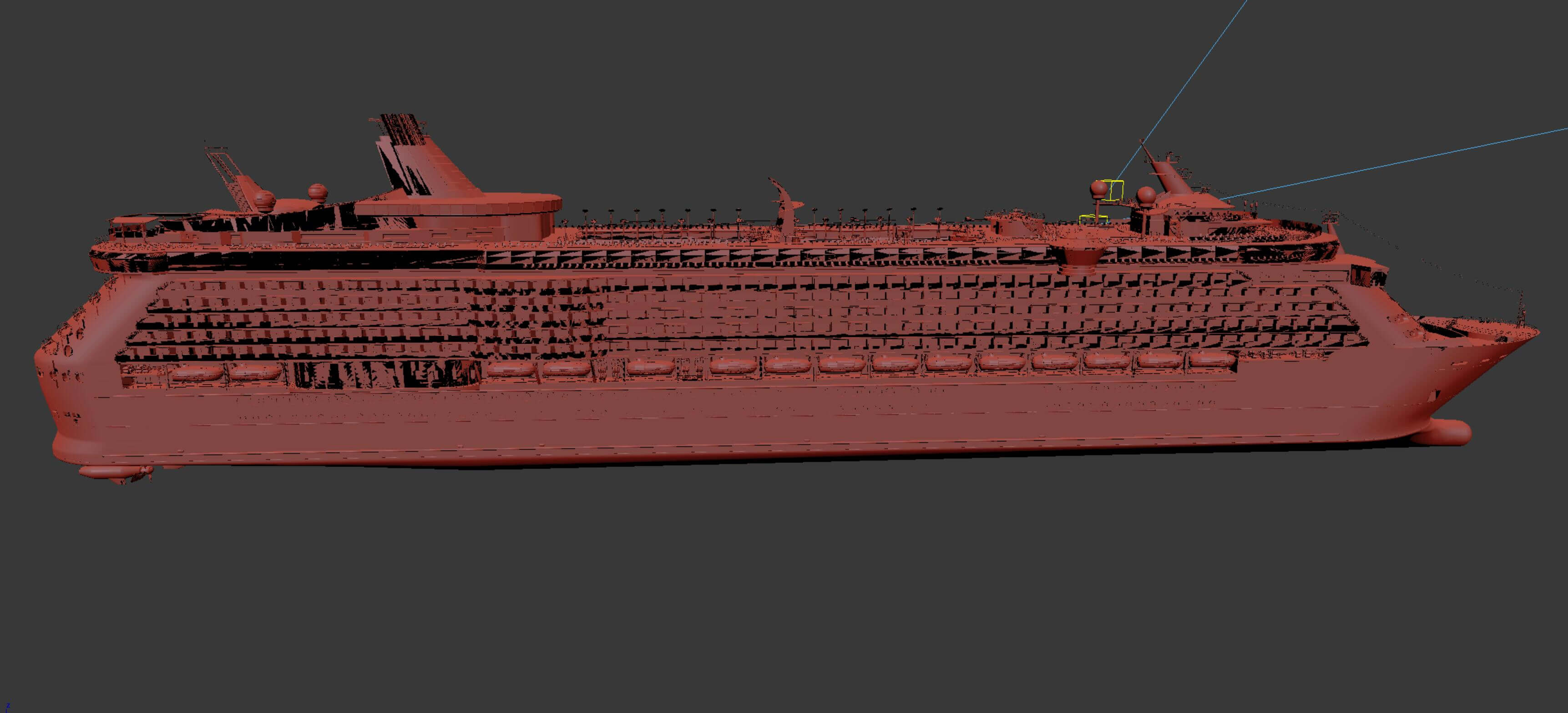 Cruise Ship 3D Model by makeL