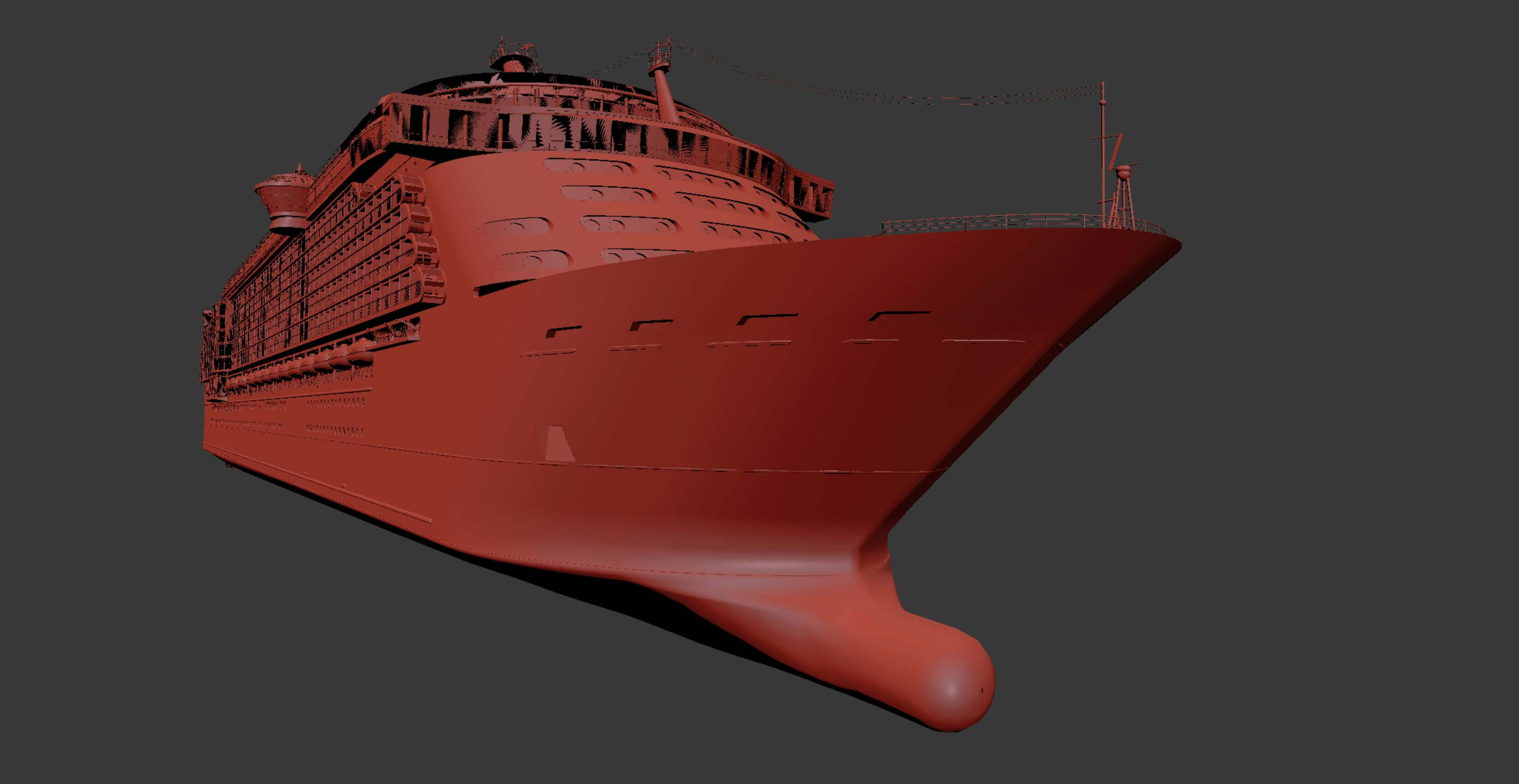 Cruise Ship 3D Model by makeL