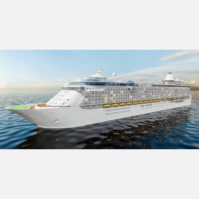 Cruise Ship 3D Model by makeL