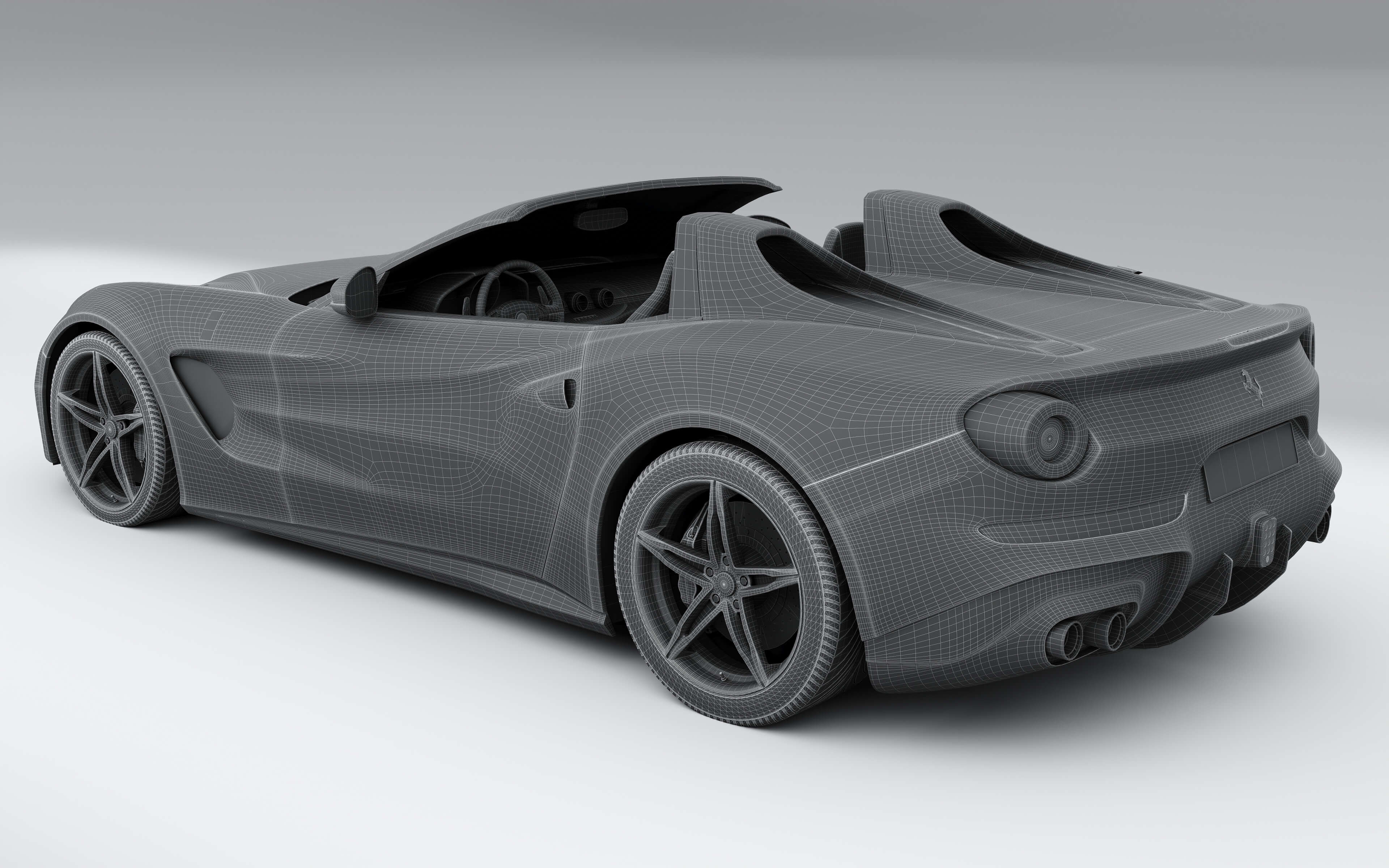 Ferrari F60 America 2014 3D Model by makeL