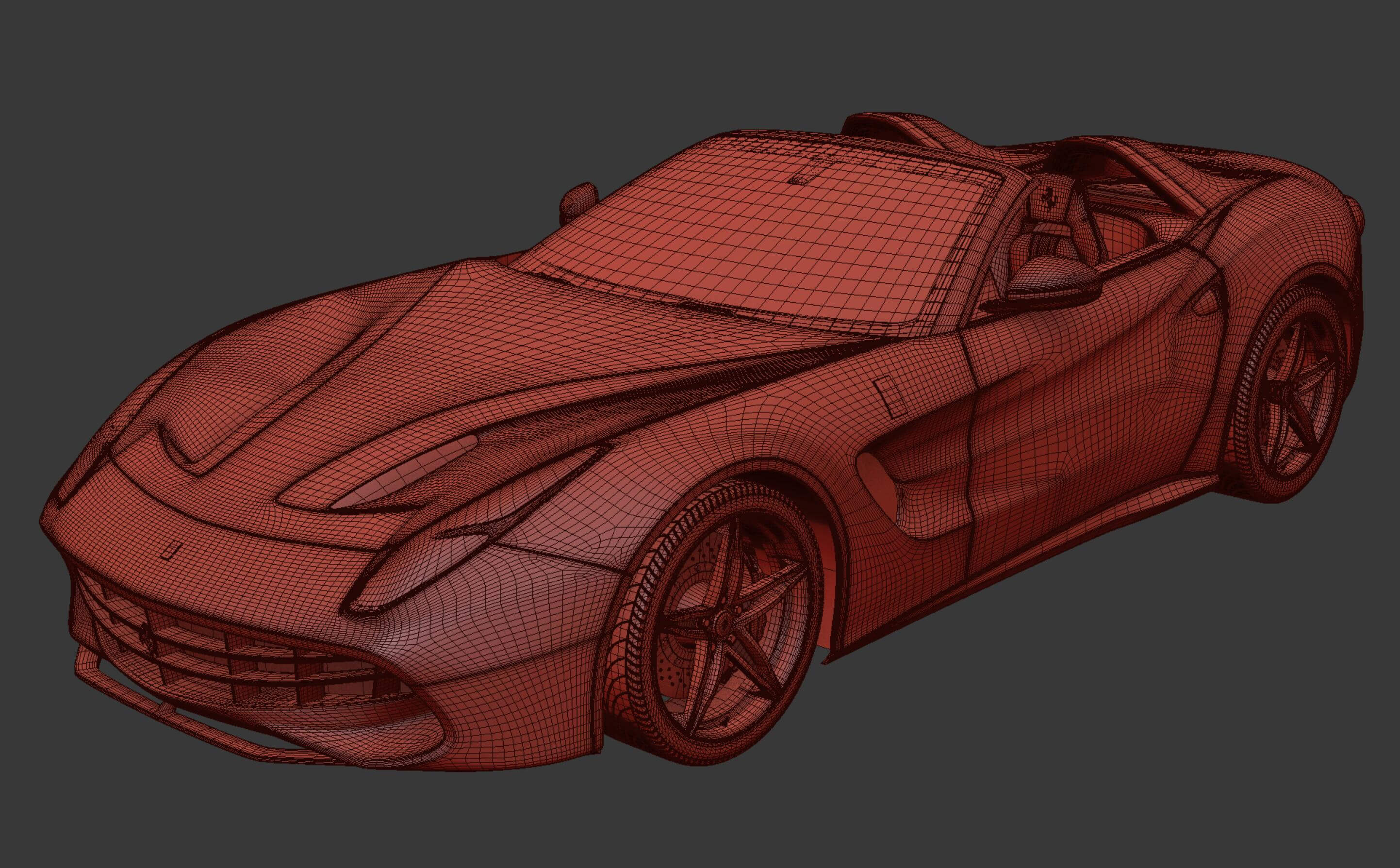 Ferrari F60 America 2014 3D Model by makeL