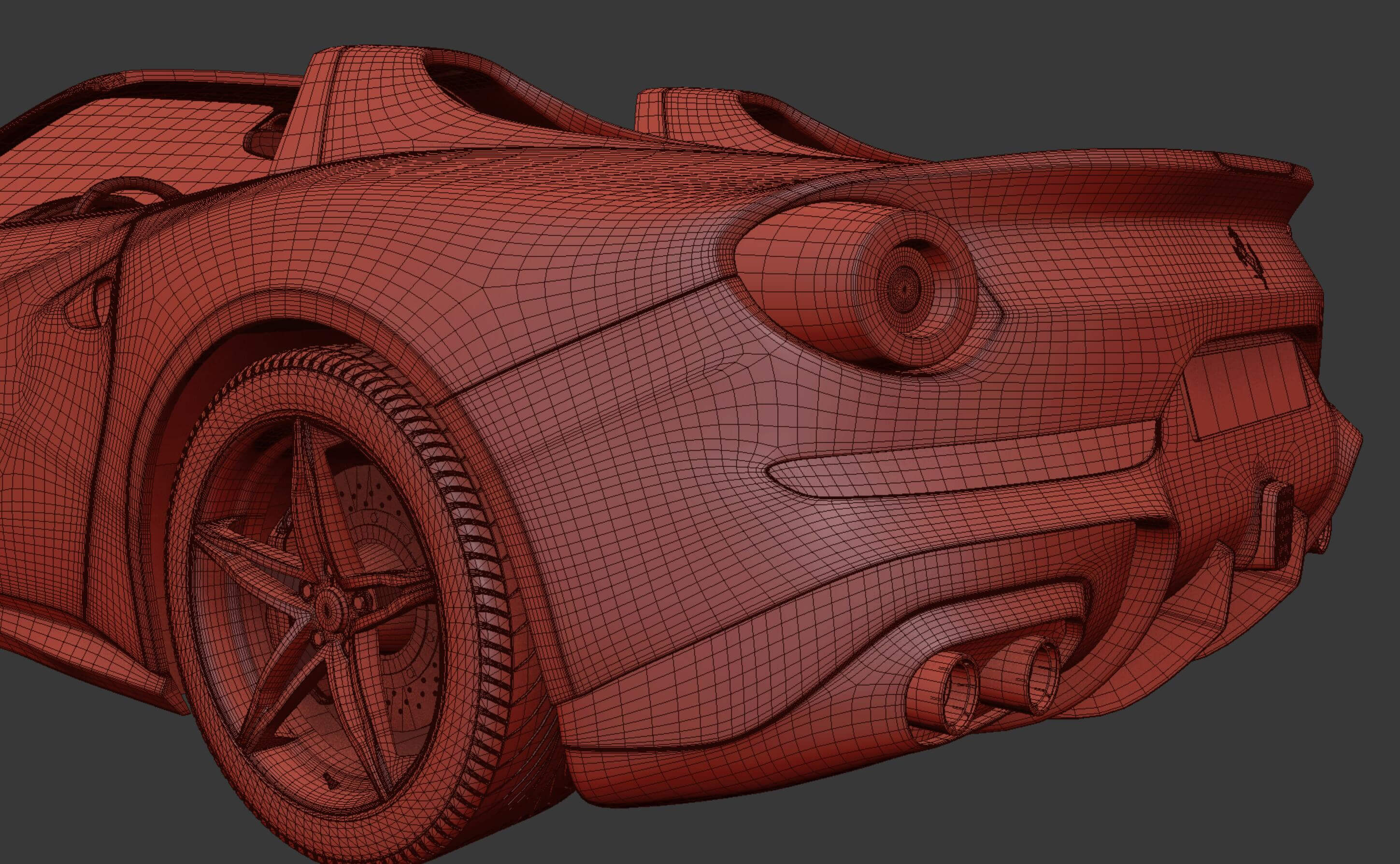 Ferrari F60 America 2014 3D Model by makeL
