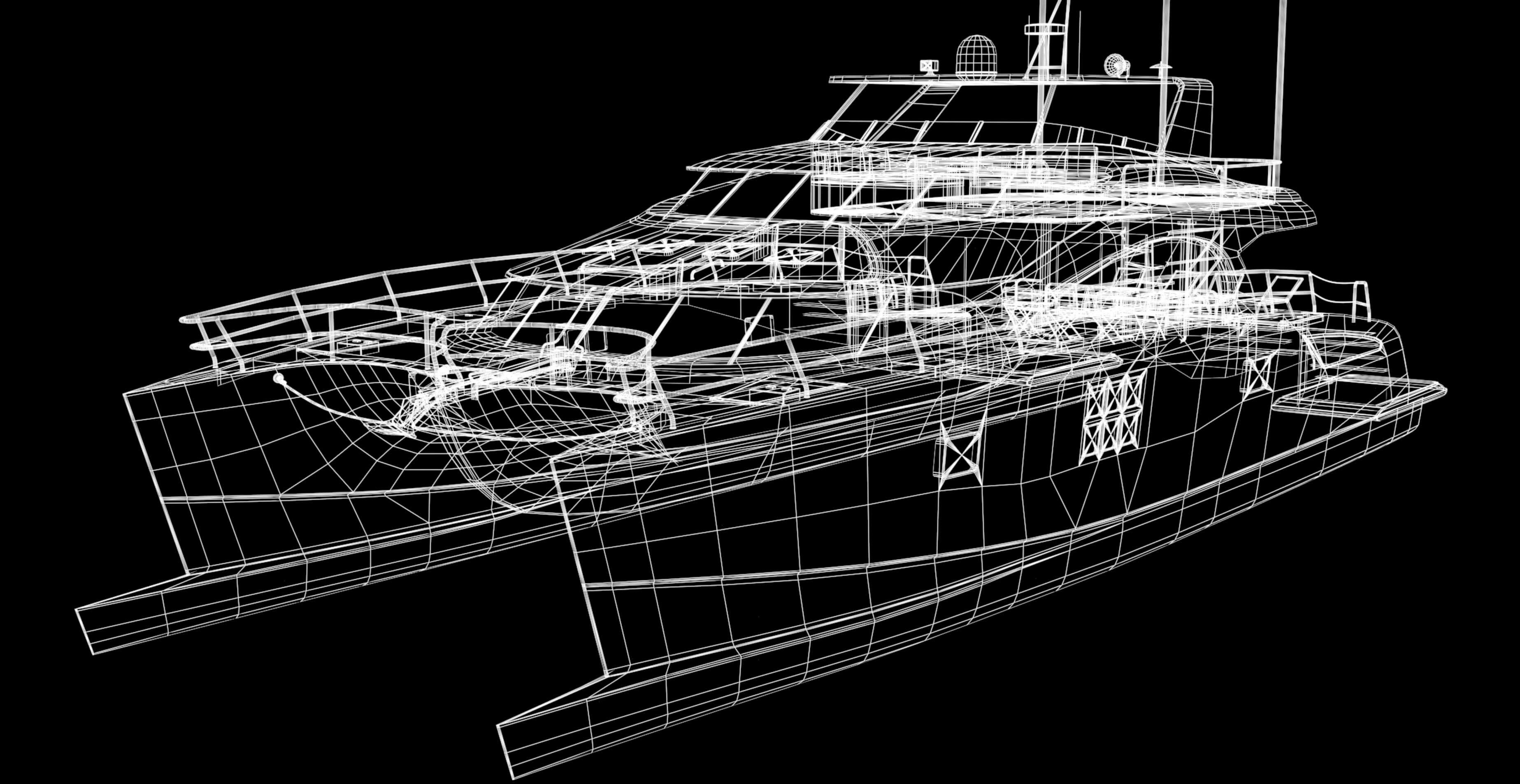 Mega Yacht 3D Model by makeL