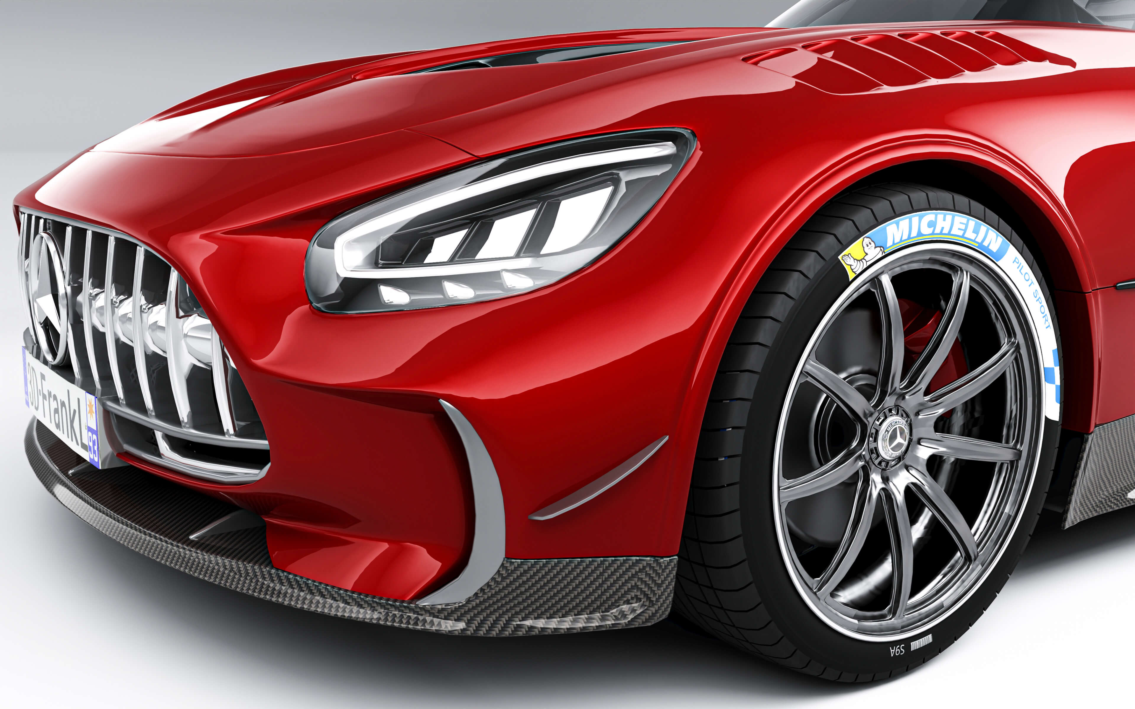Mercedes AMG GT Track Series - 3D Model by makeL