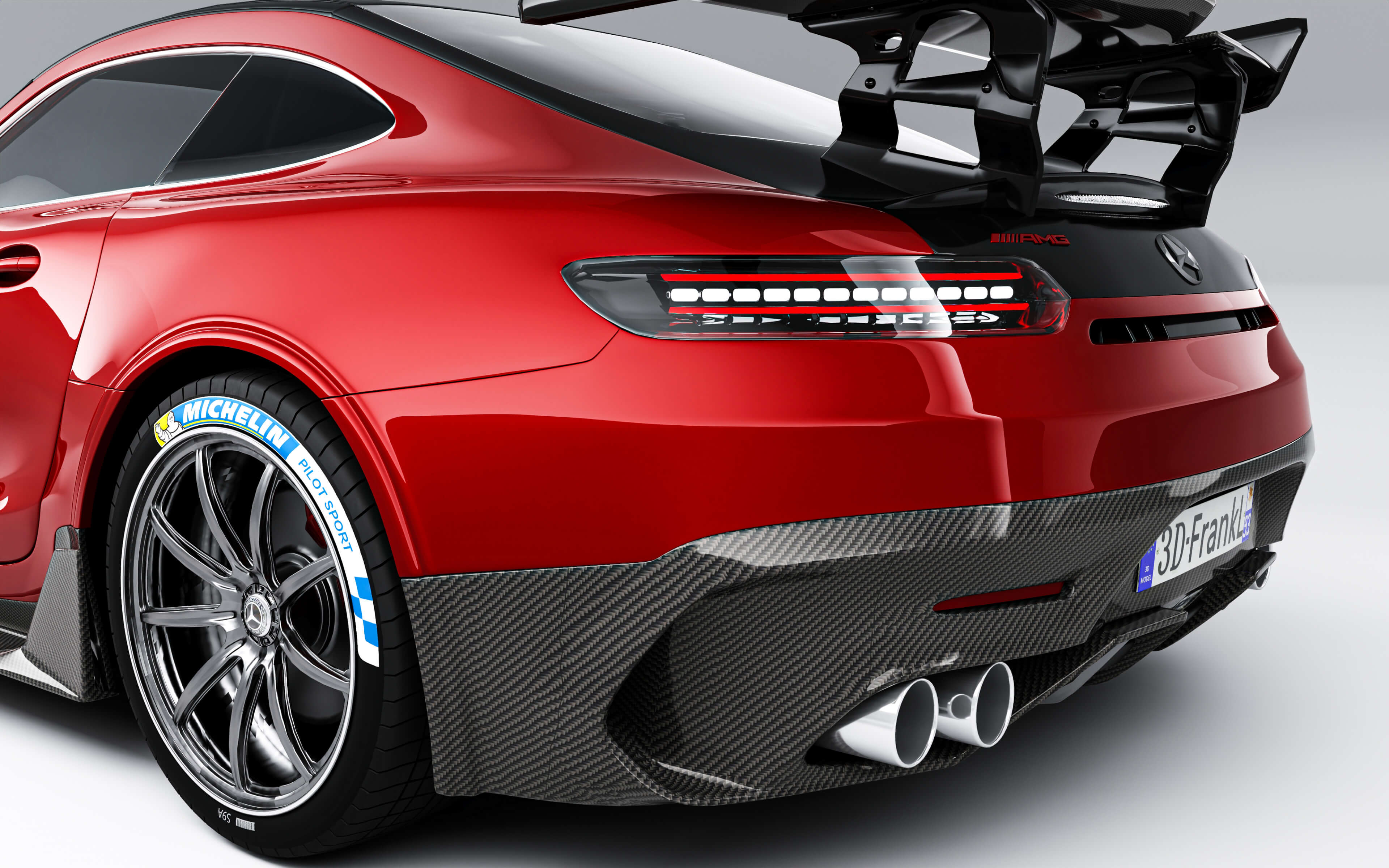 Mercedes AMG GT Track Series - 3D Model by makeL