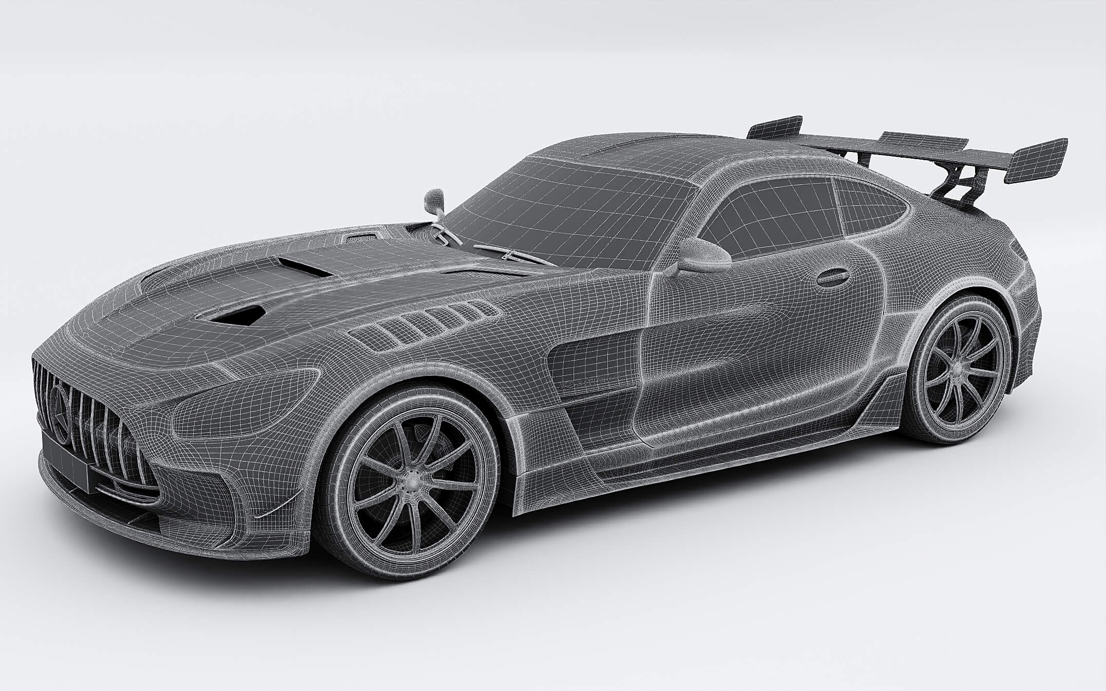 Mercedes AMG GT Track Series - 3D Model by makeL