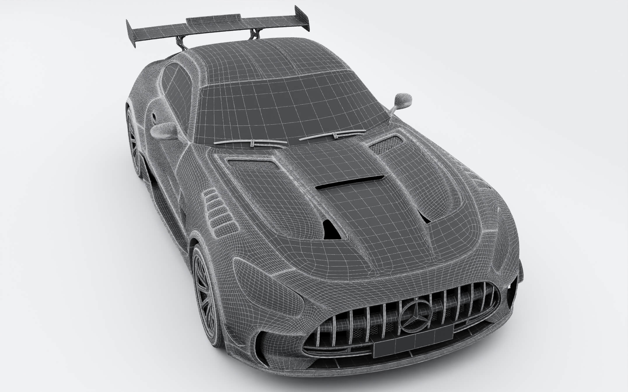 Mercedes AMG GT Track Series - 3D Model by makeL
