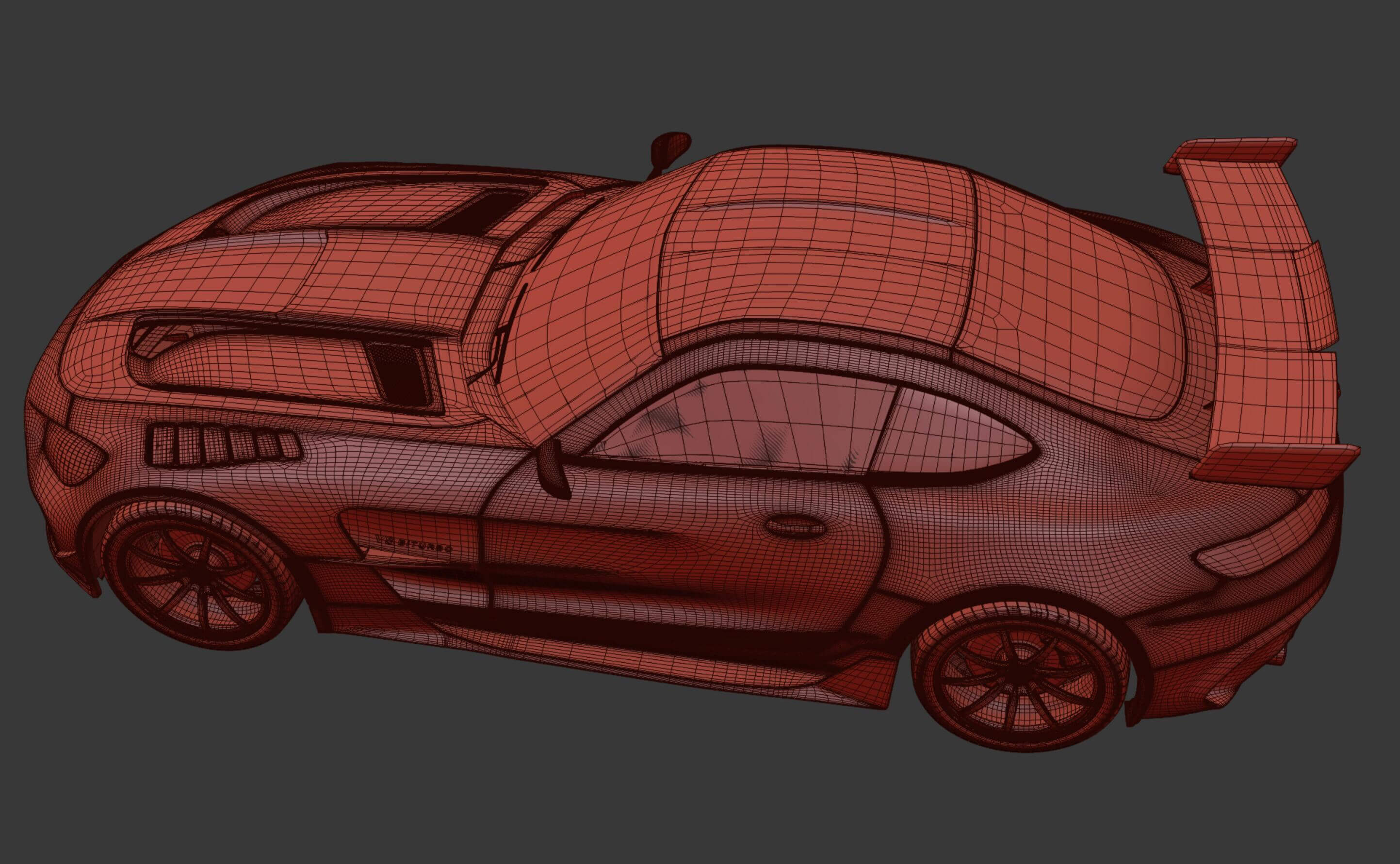 Mercedes AMG GT Track Series - 3D Model by makeL