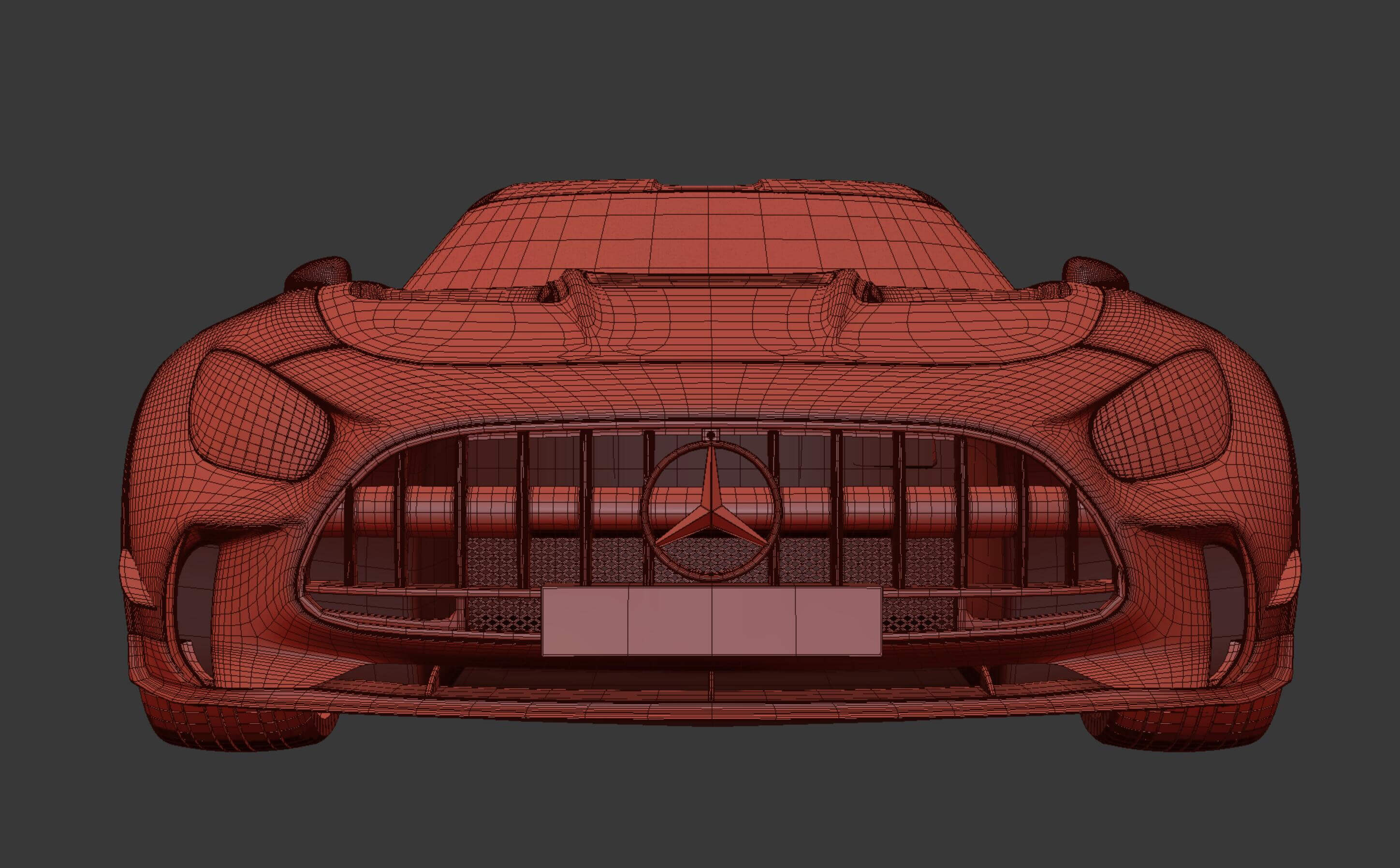 Mercedes AMG GT Track Series - 3D Model by makeL