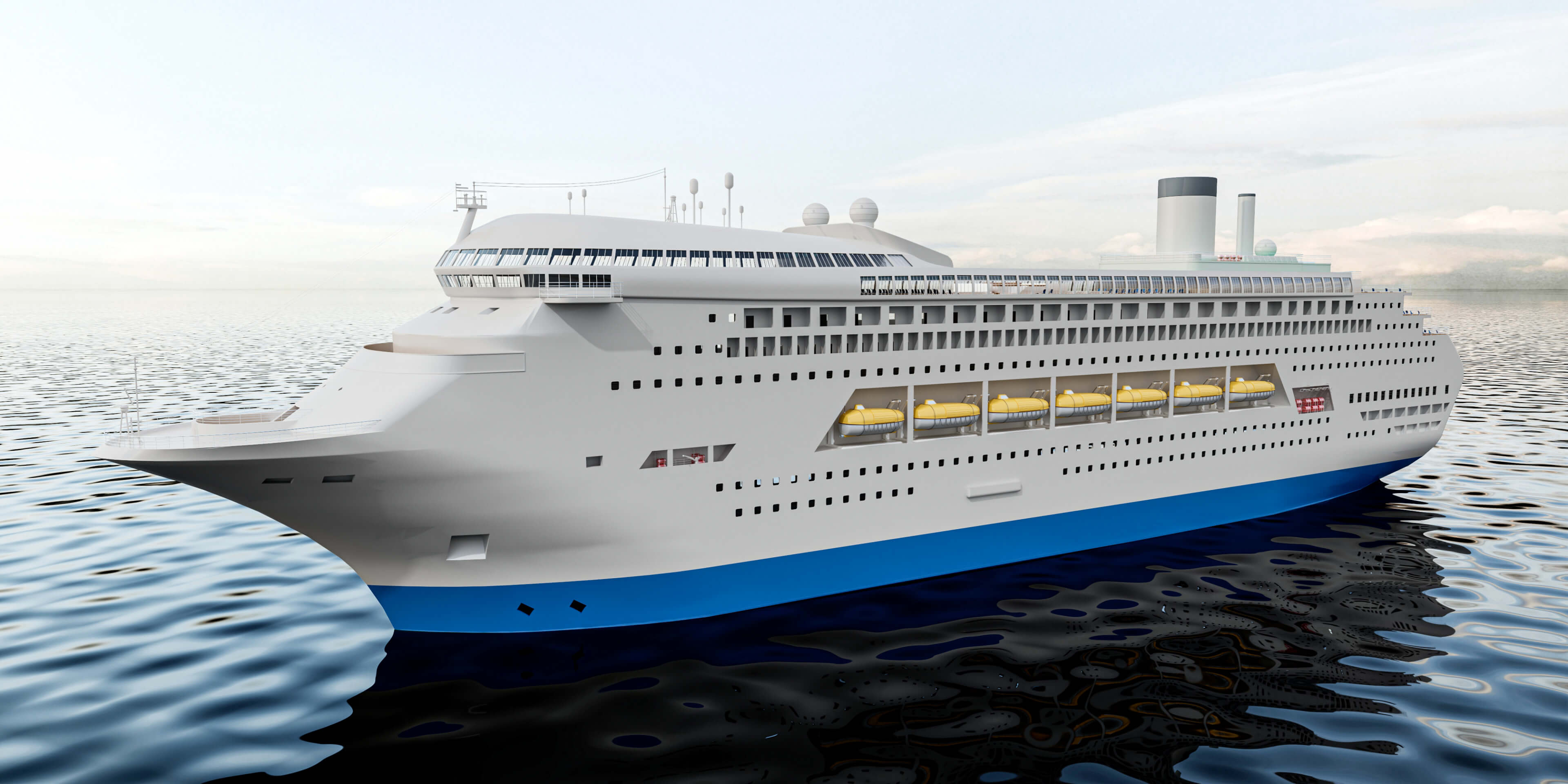 Passenger Cruise Ship Generic - 3D Model by makeL
