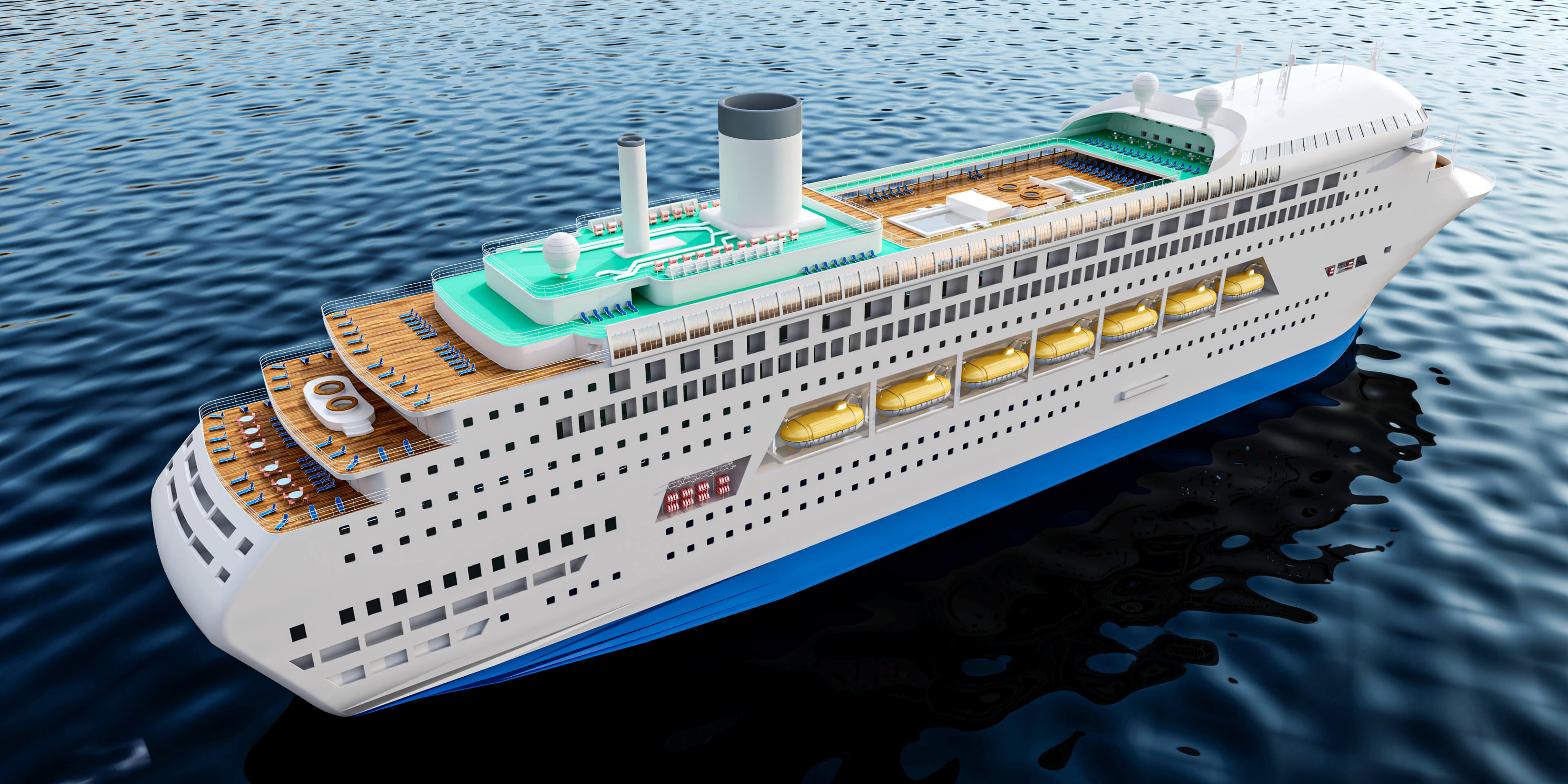 Passenger Cruise Ship Generic - 3D Model by makeL