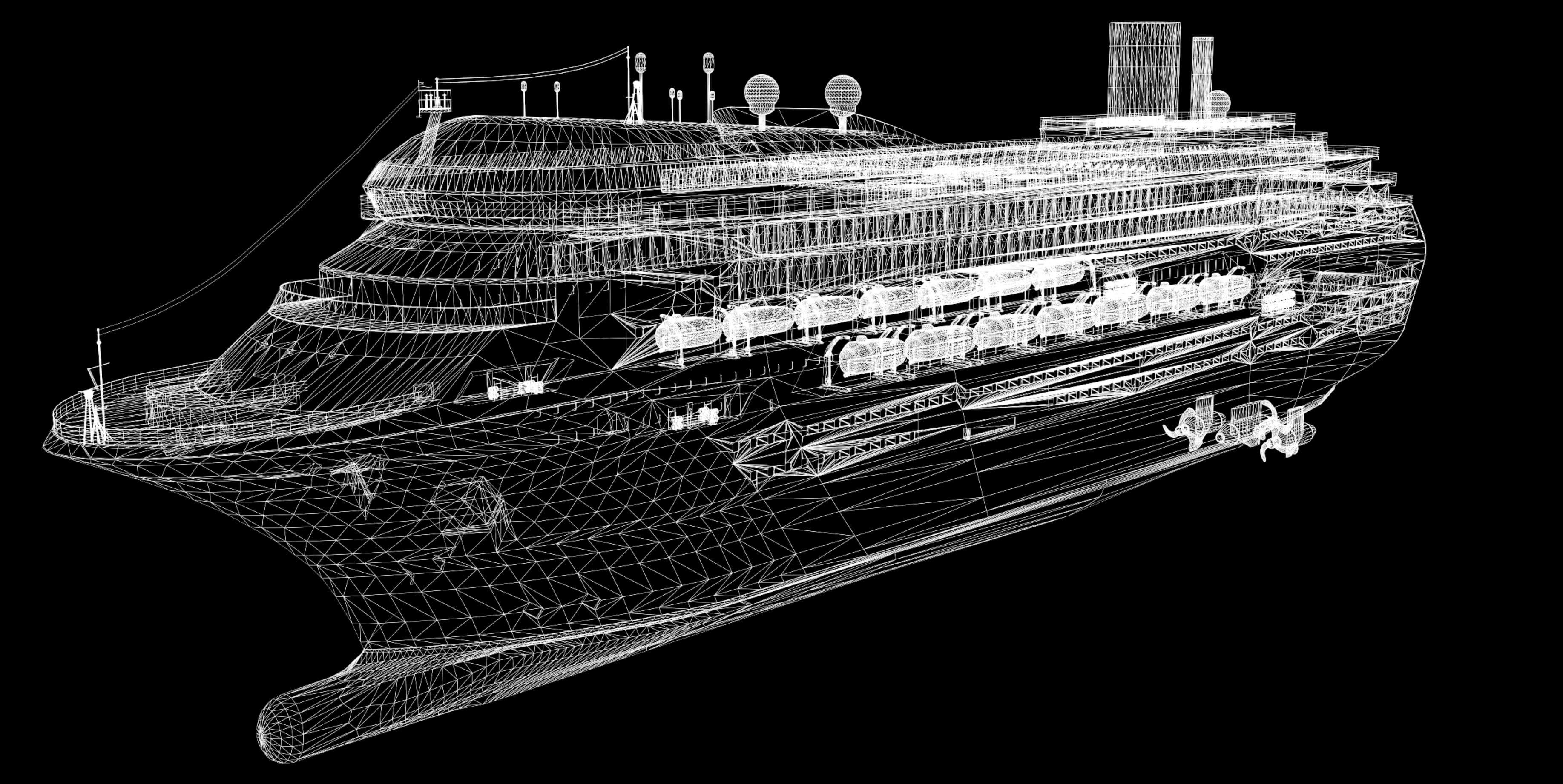 Passenger Cruise Ship Generic - 3D Model by makeL