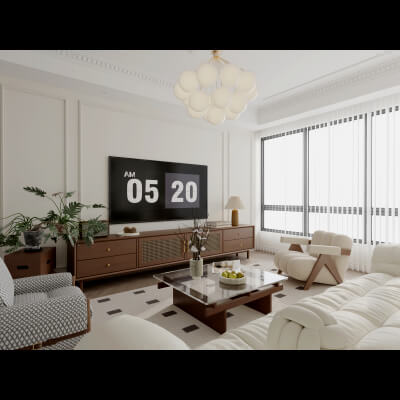 Modern Bedroom Interior Scene 6 - 3D Model by nhattuankts