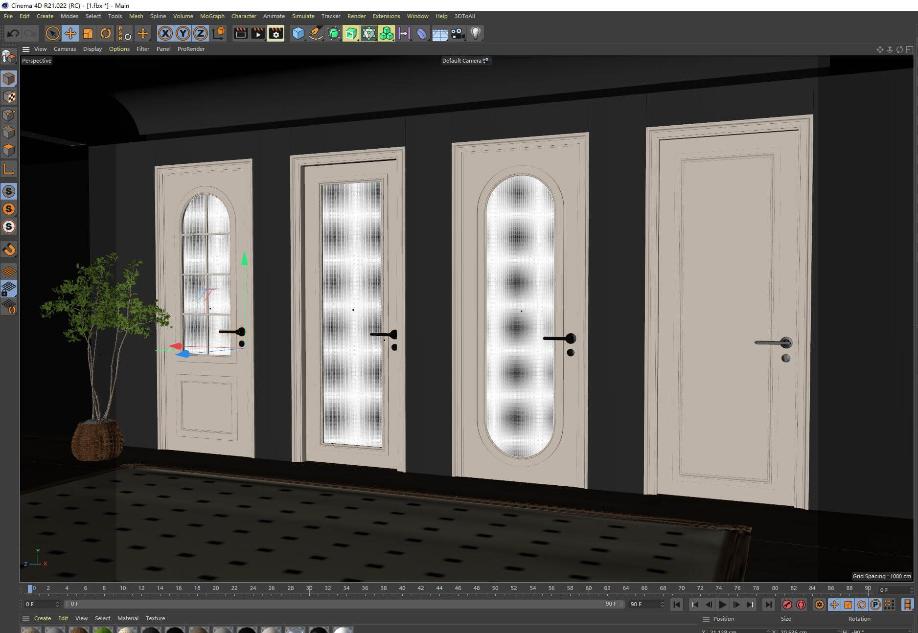 Door 01 3D model by Maker20