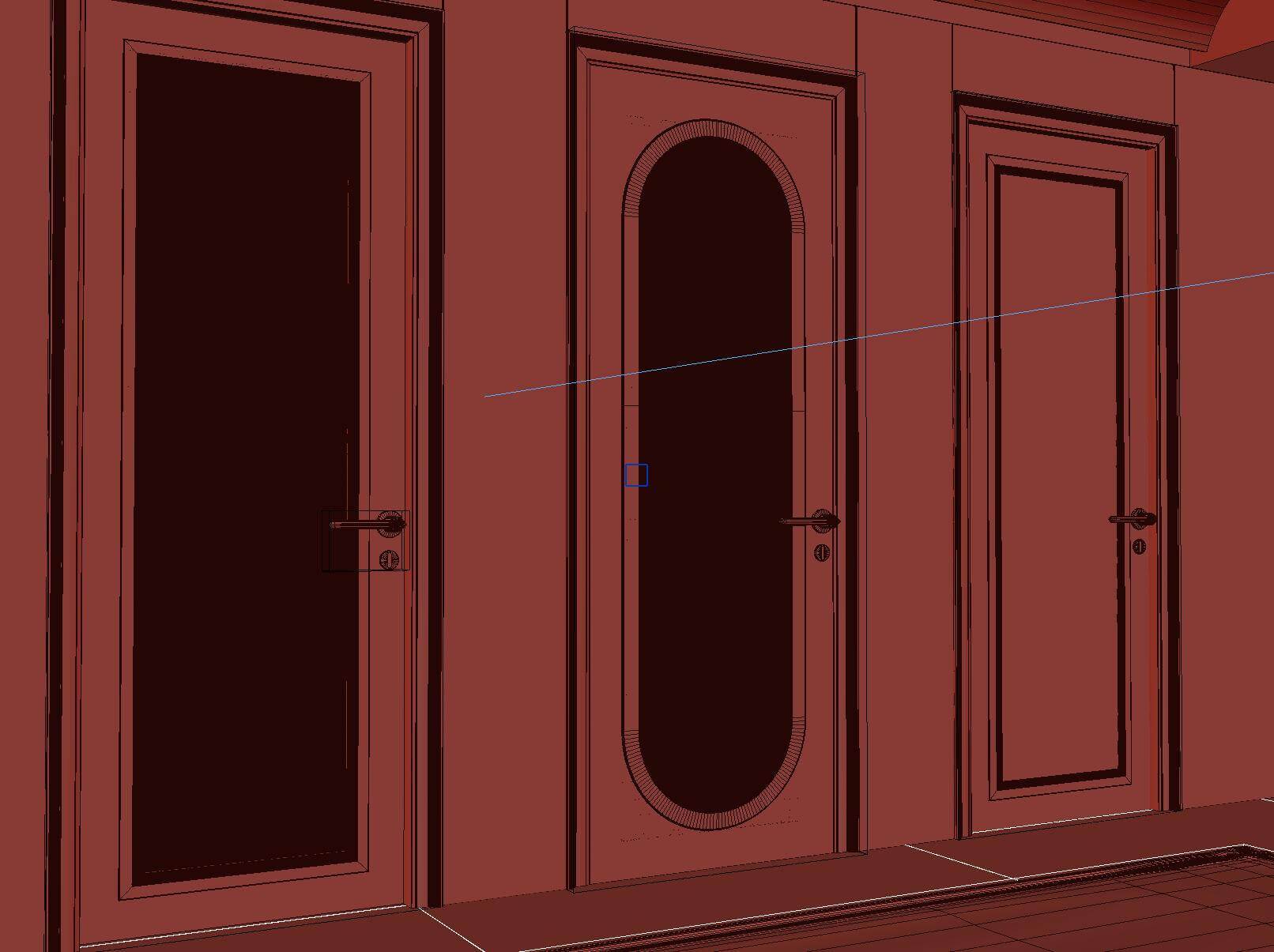 Door 01 3D model by Maker20