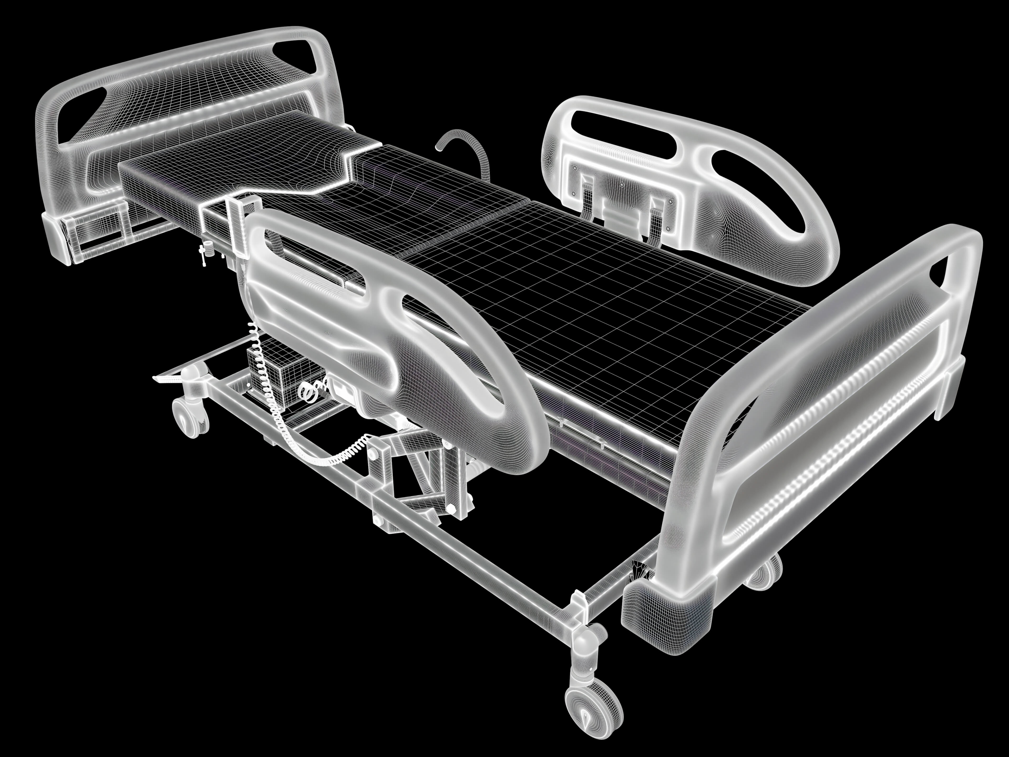 Hospital Bed - 3D Model by Maker20