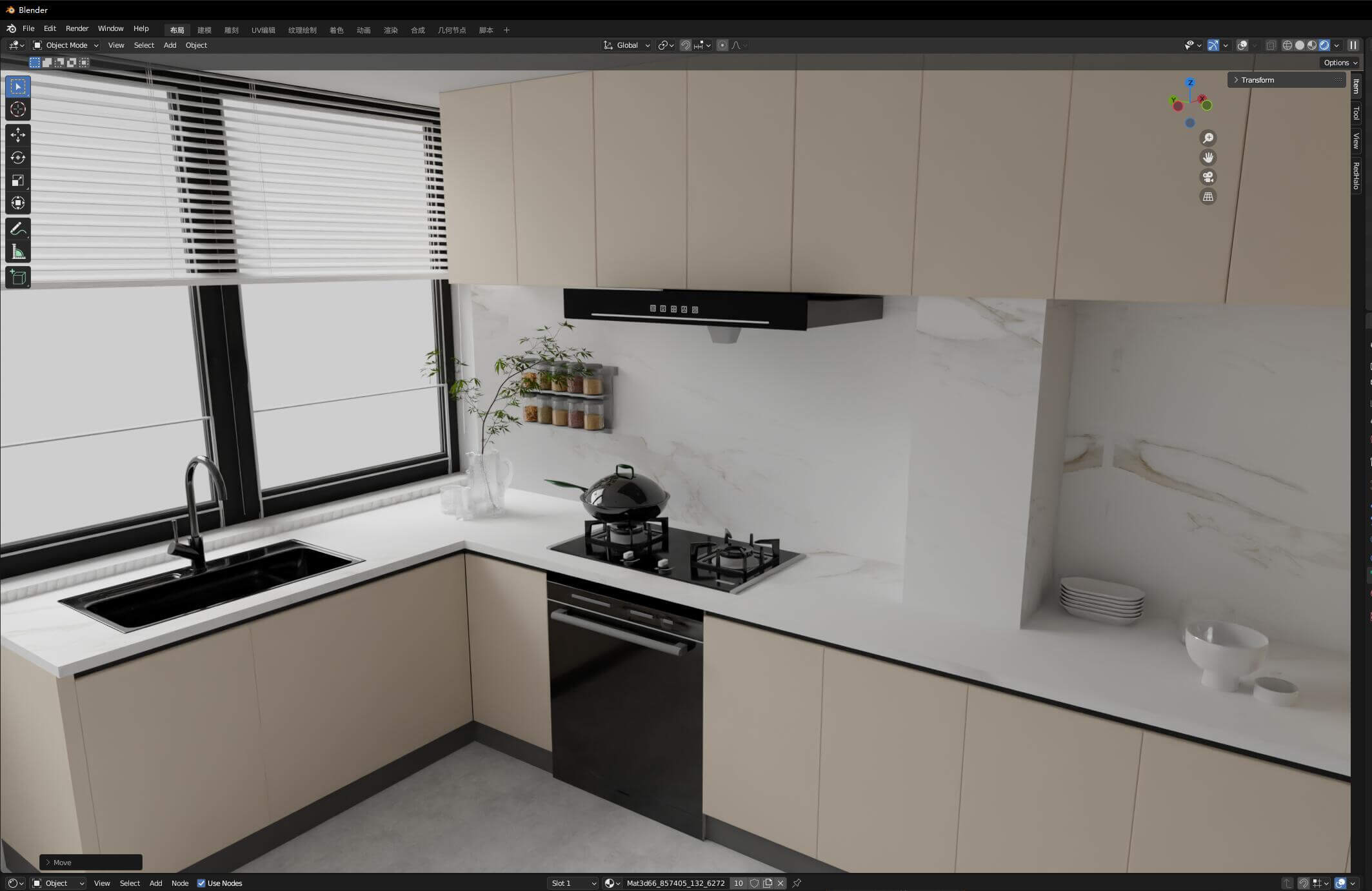 Kitchen 002 3Dmodel - 3D Model by Maker20