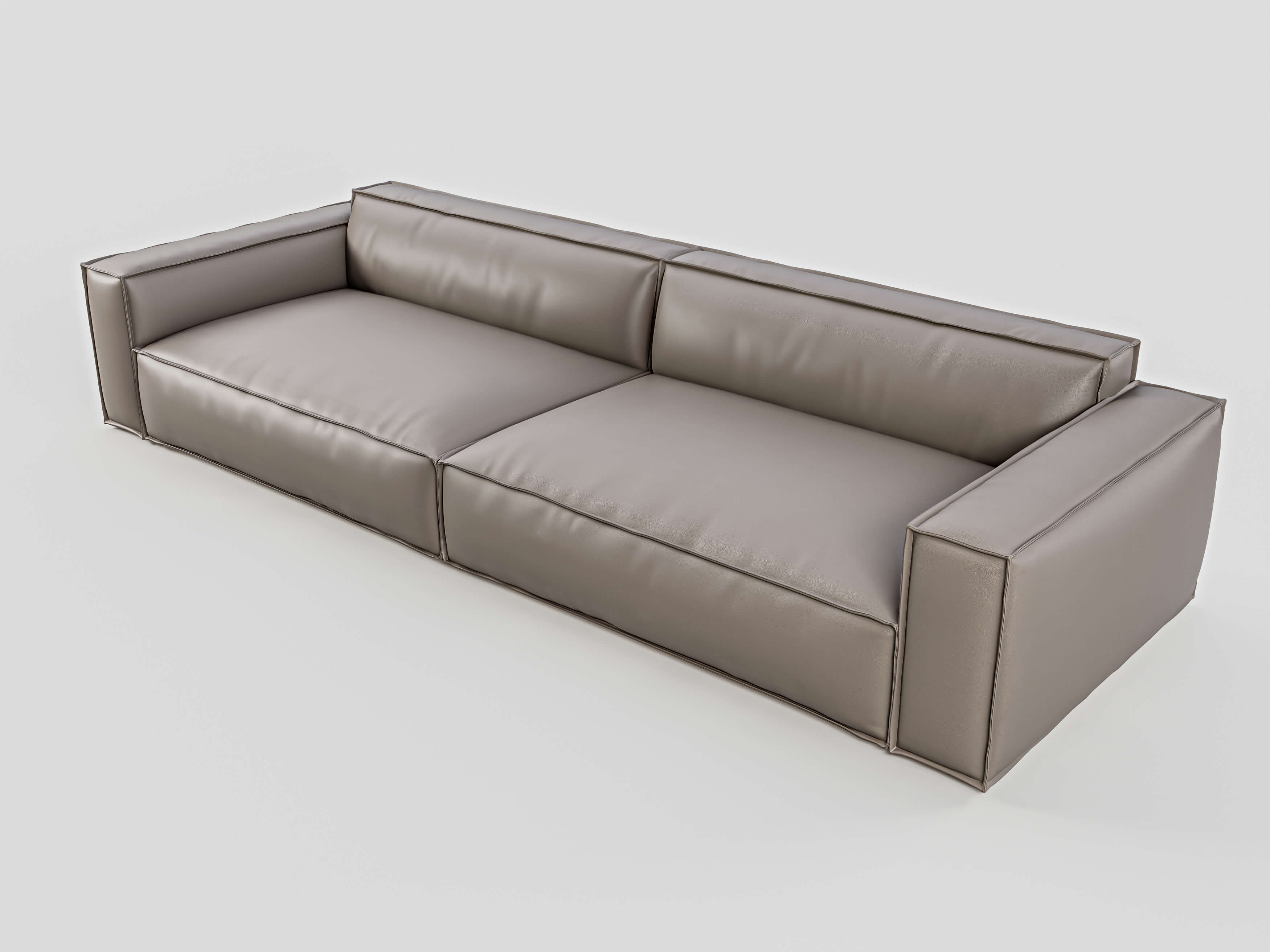 Leather Sofa 3D Model by Maker20