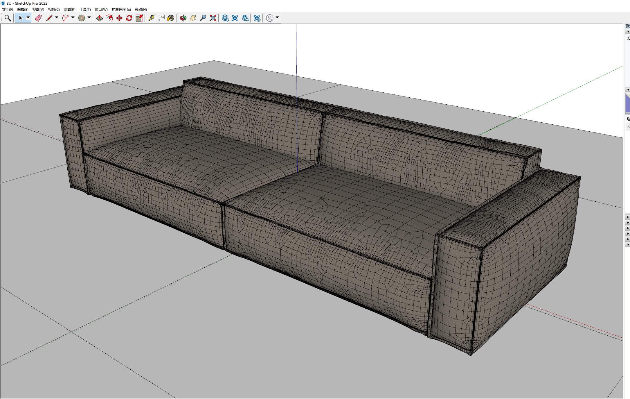 Leather Sofa 3D Model by Maker20