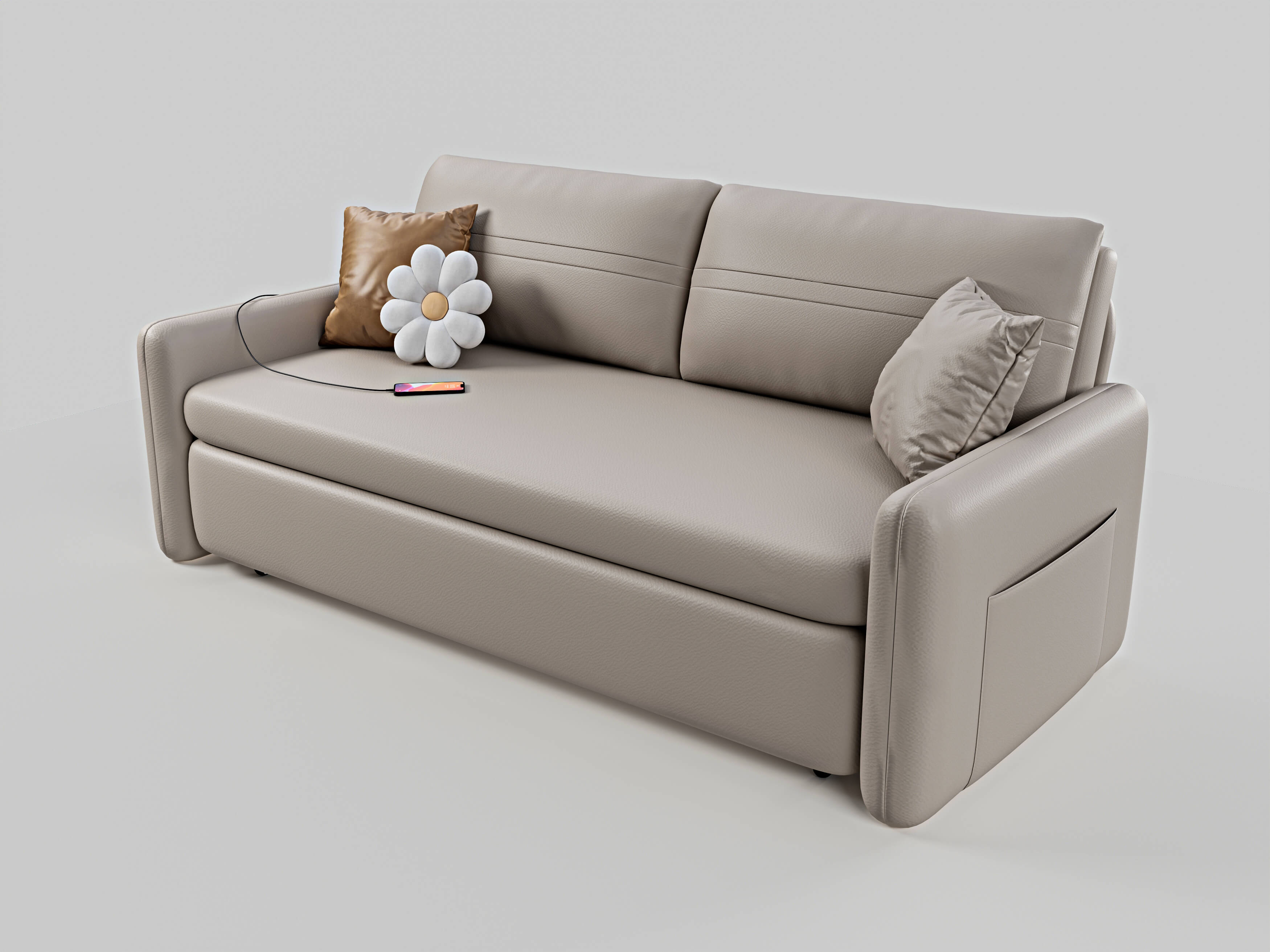 Leather Sofa - 3D Model by Maker20