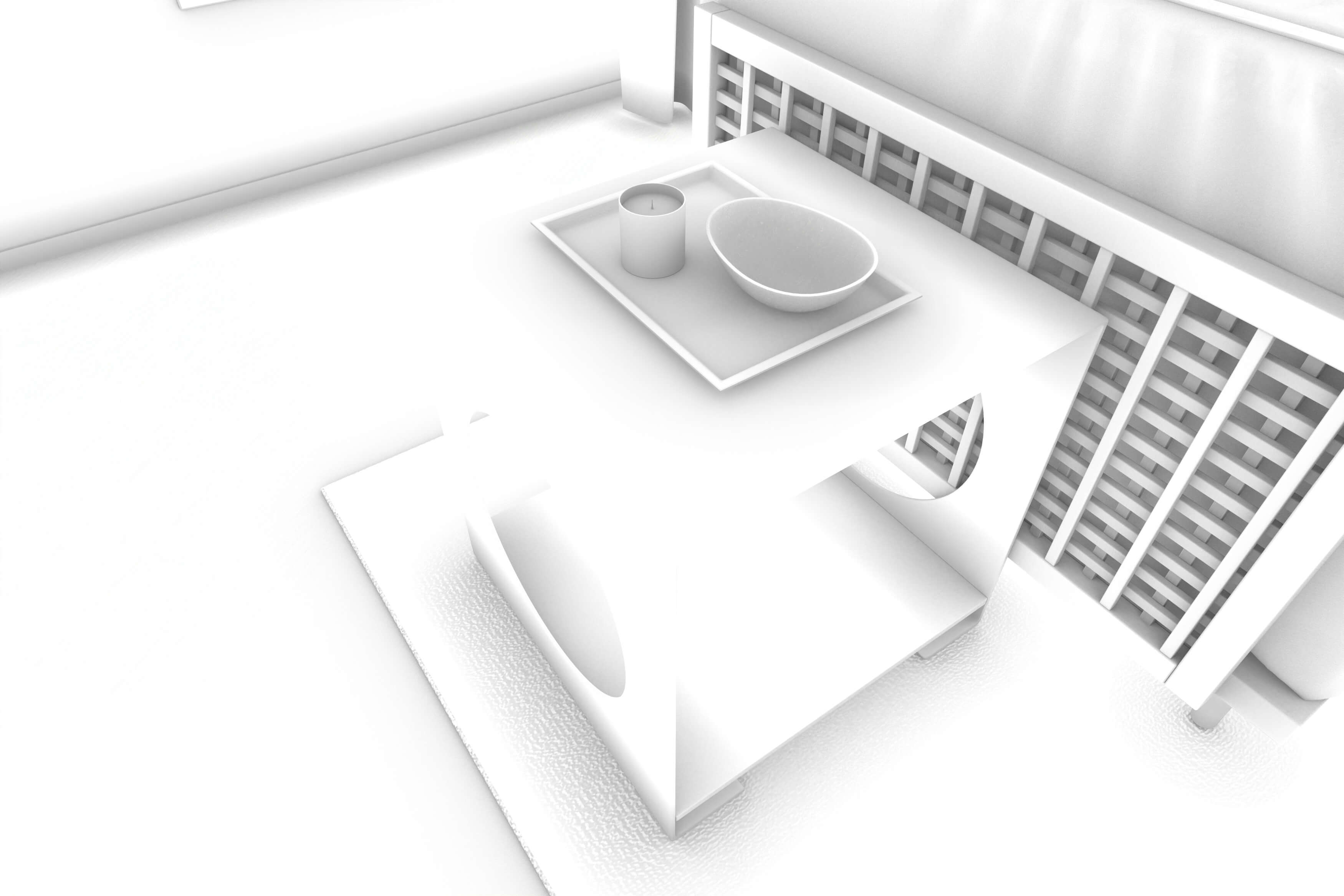 Living Room Interior - 3D Model by Maker20