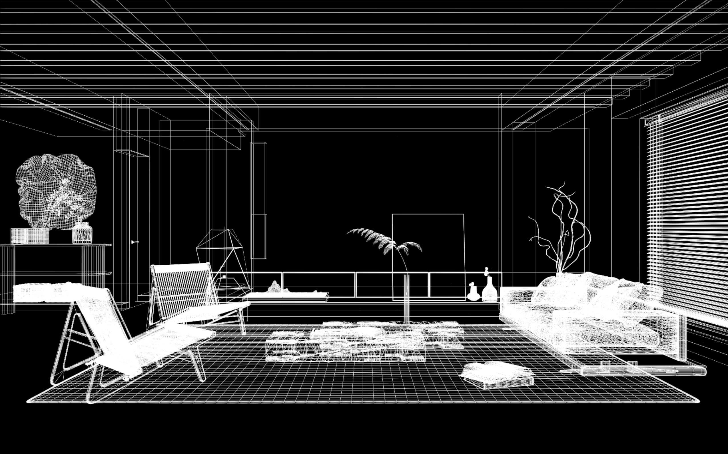 Living Room interior - 3D Model by Maker20