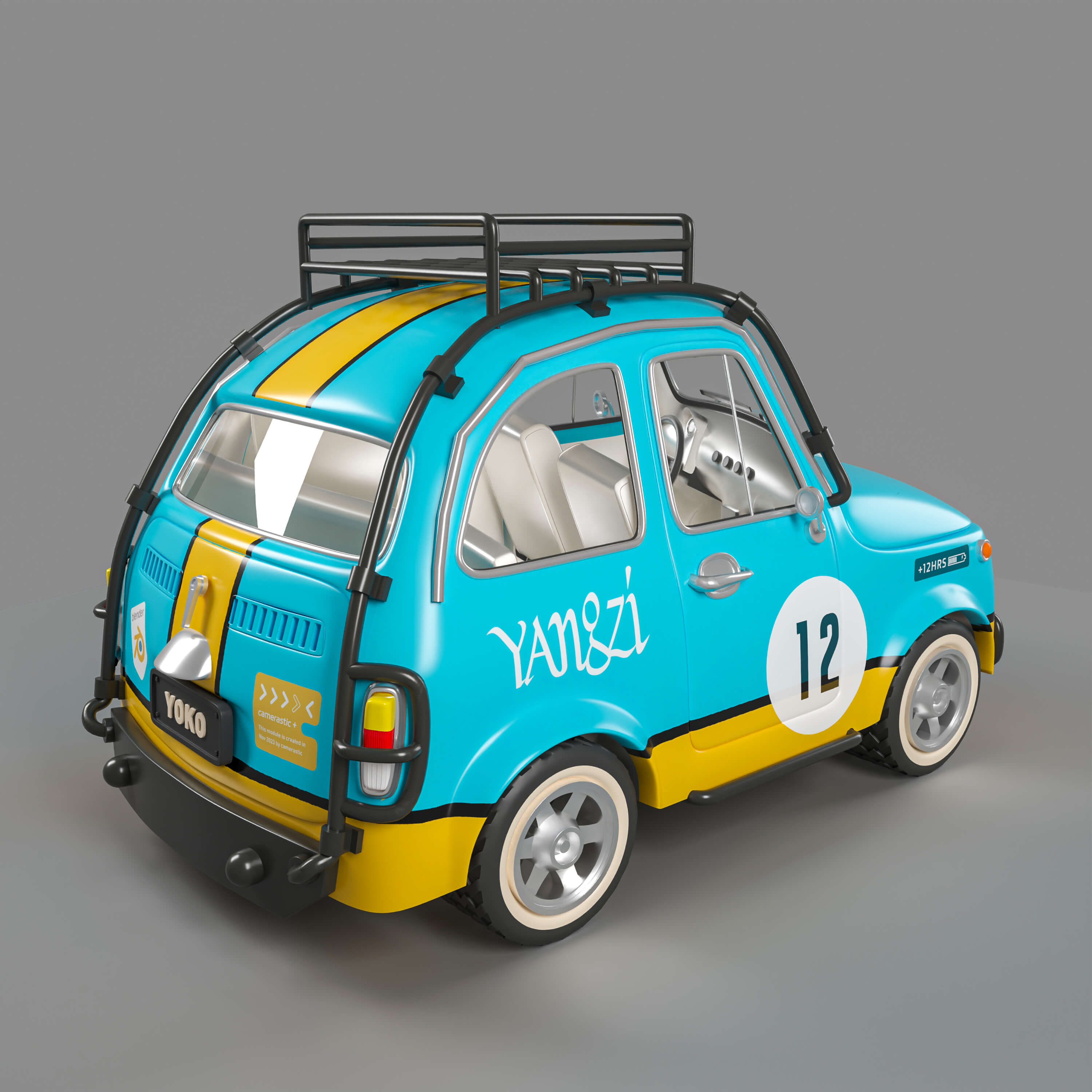 Cartoon-Version Fait 500 3D Model by Maker20