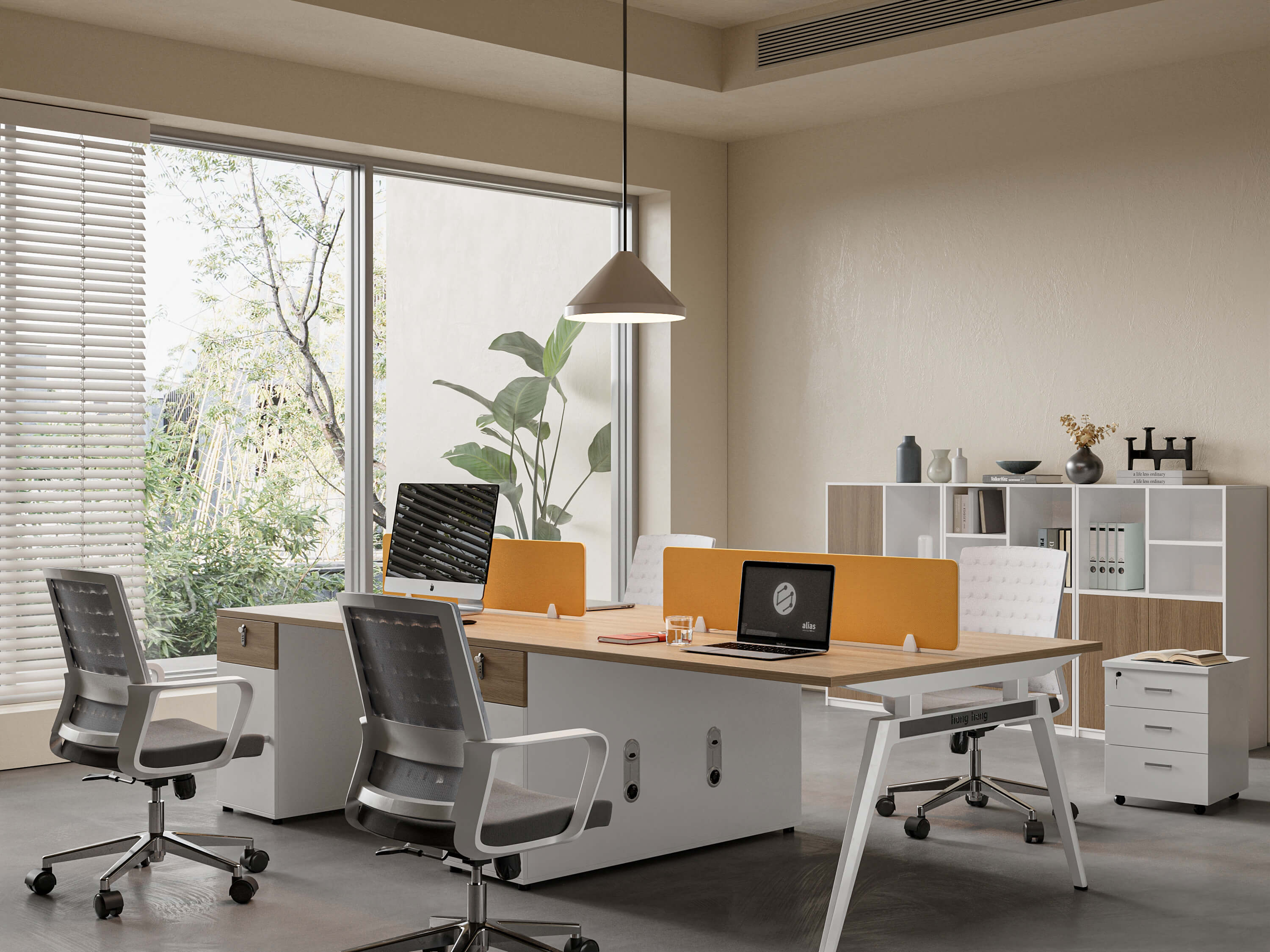 Interior Office Space 001 3D Model by Maker20