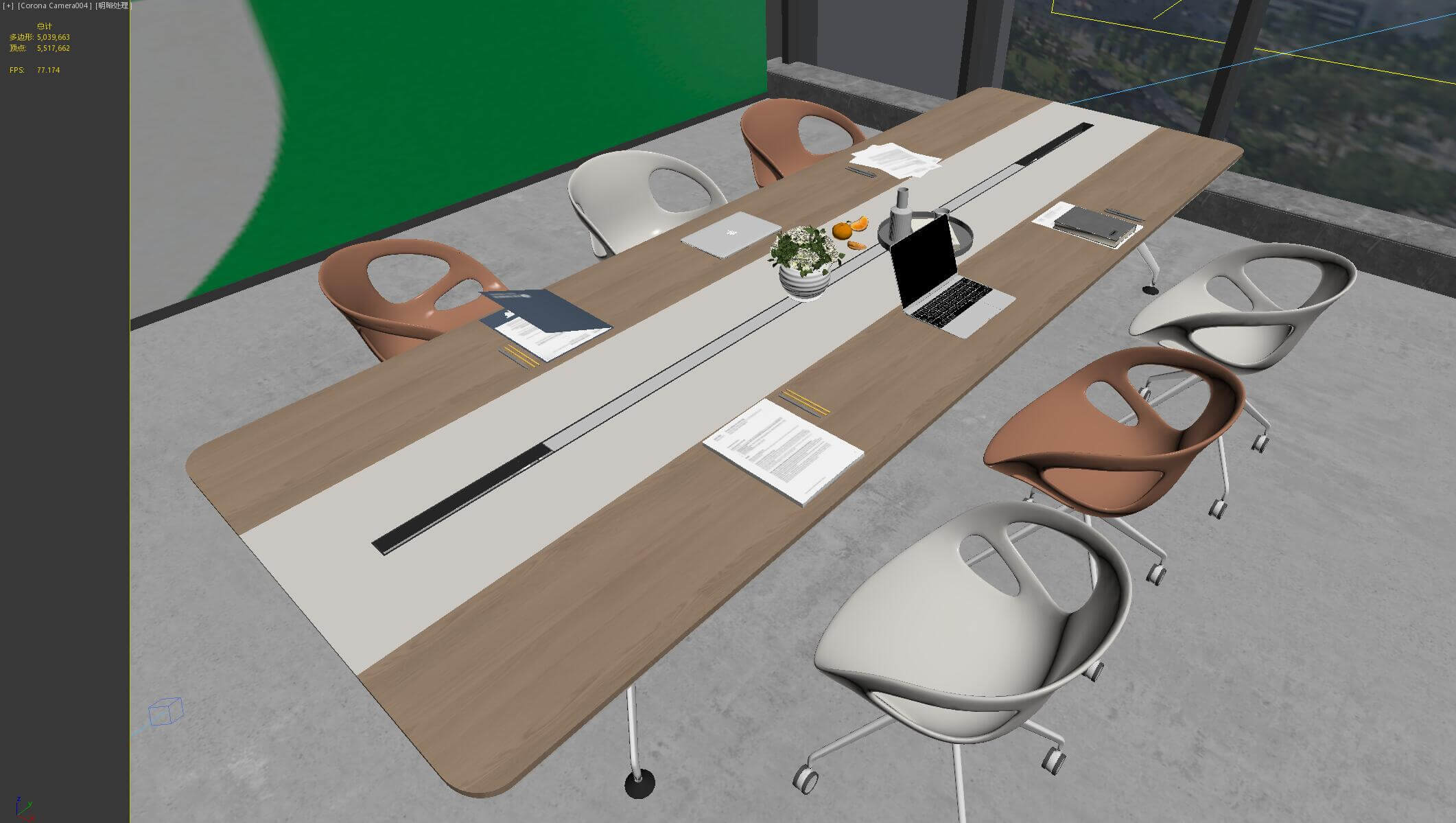 Interior Office Space 006 - 3D Model by Maker20