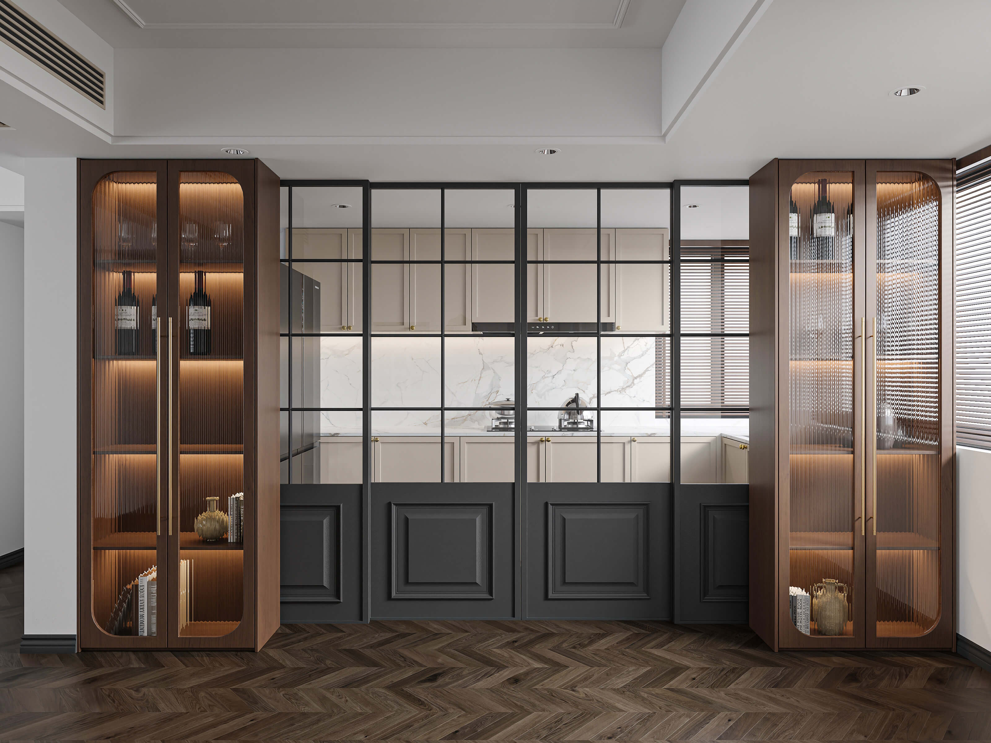 Open Modern Kitchen - 3D Model by Maker20