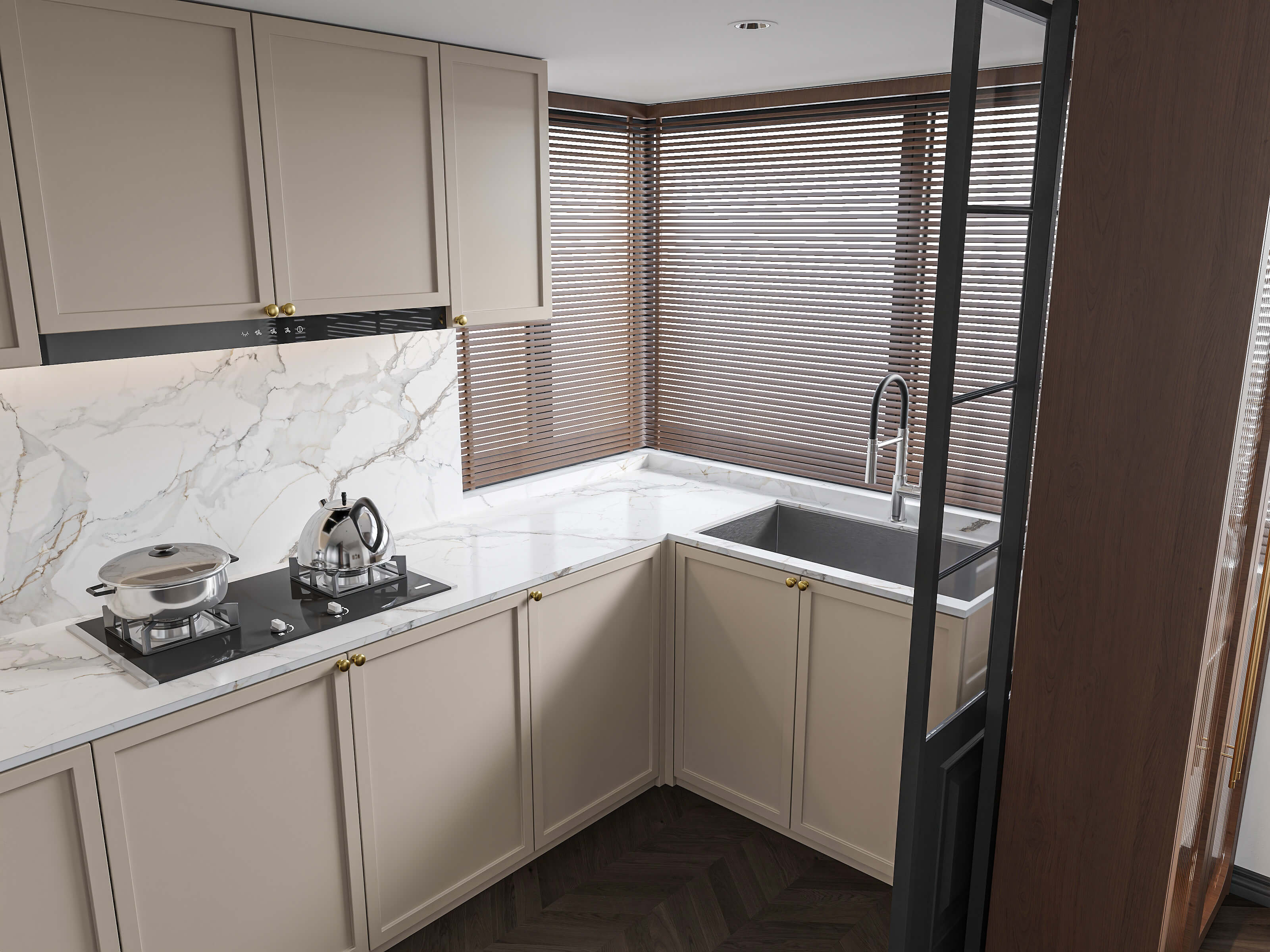 Open Modern Kitchen - 3D Model by Maker20