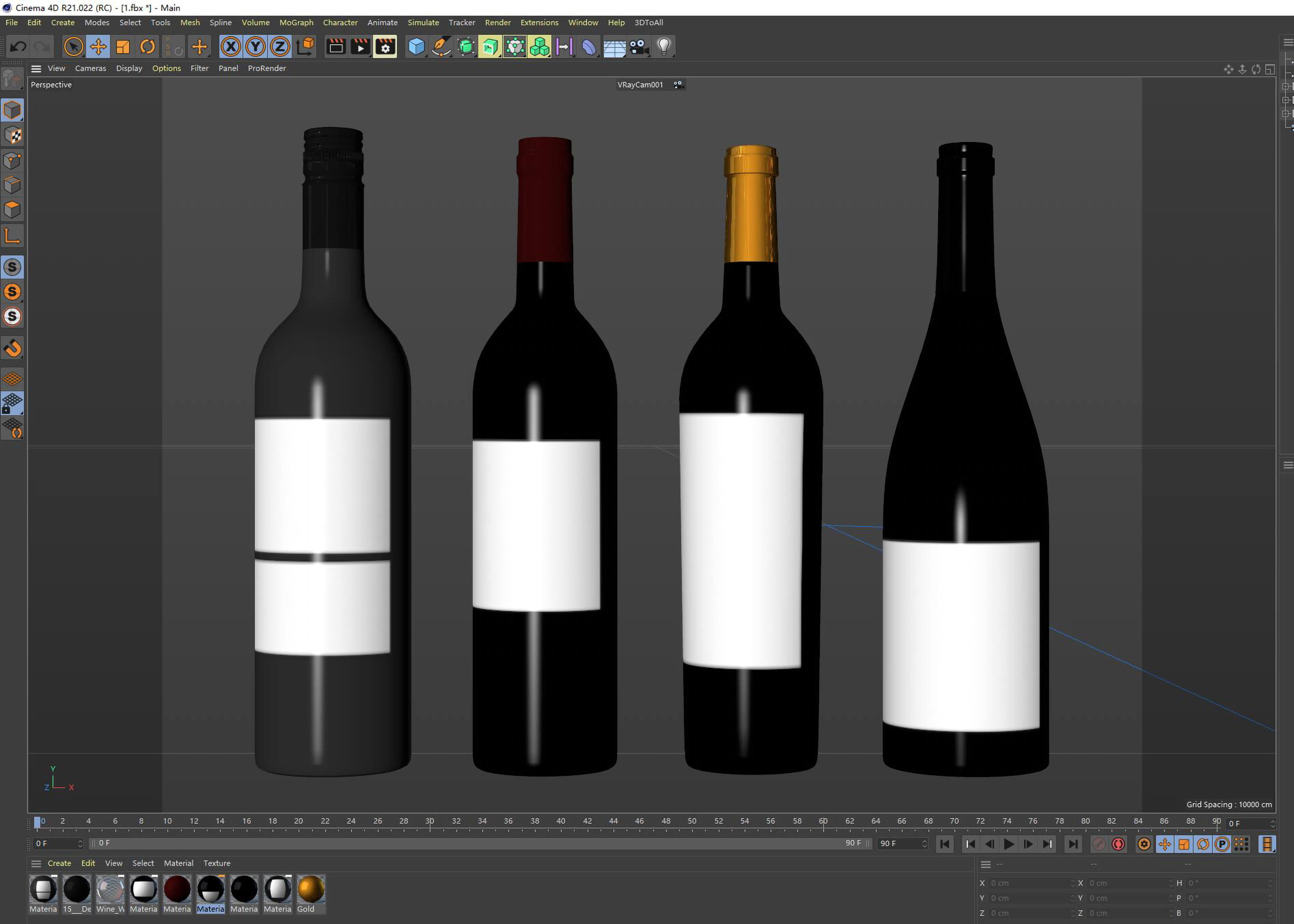 Red Wine Bottle 002 - 3D Model by Maker20