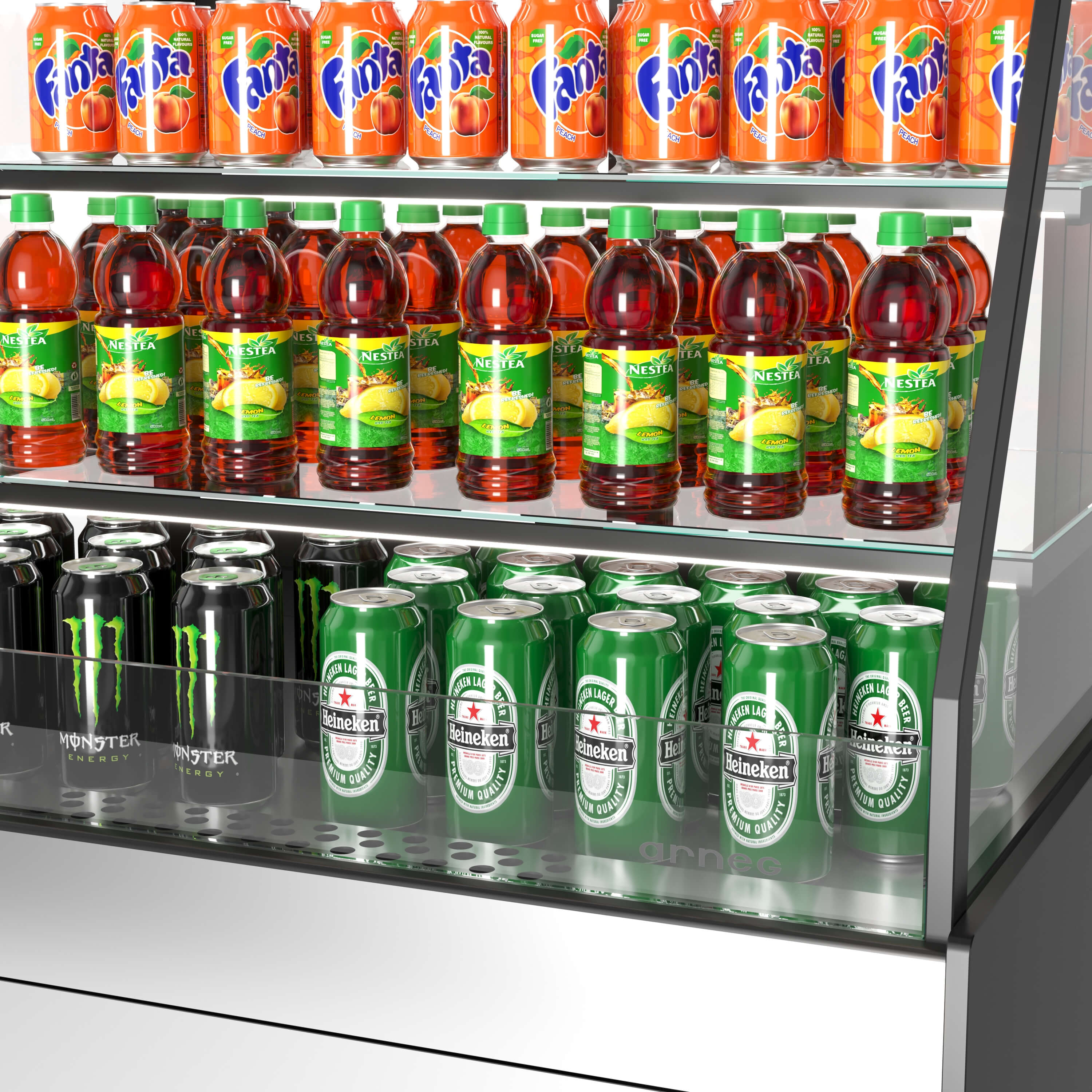 Arneg Refrigerated Showcase - 3D Model by maker3d